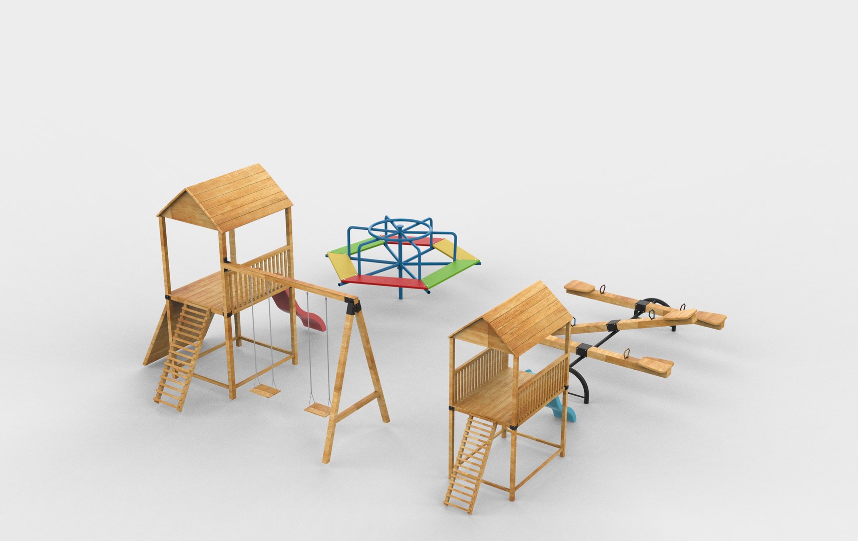 Playground Pack 01 3D Model 3D Model - TurboSquid 2352605