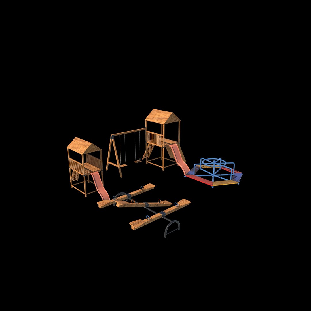 Playground Pack 01 3D Model 3D Model - TurboSquid 2352605
