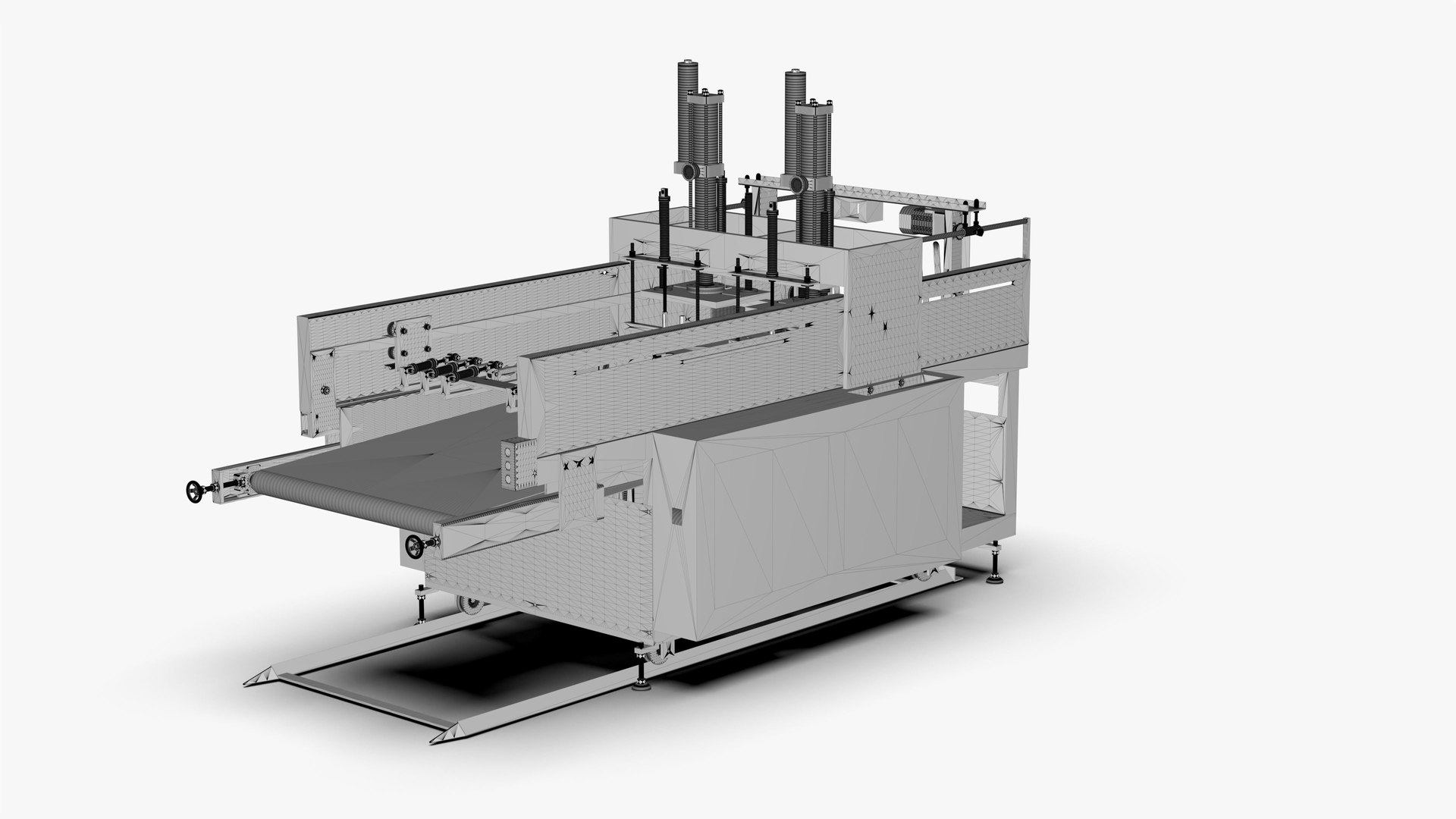 3D Model Automatic Plastic T-shirt Bag Making Machine - TurboSquid 2163017