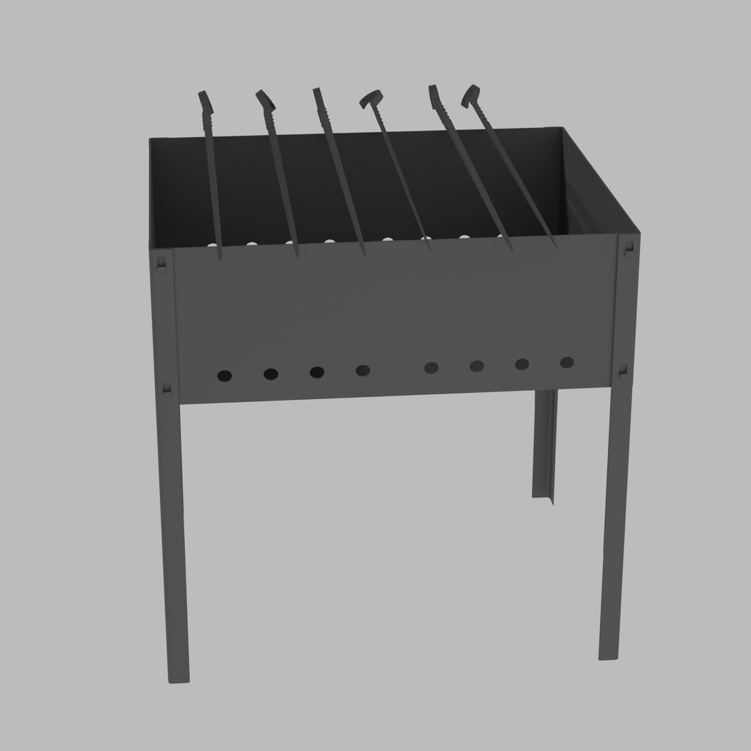Simple brazier skewers 3D - TurboSquid 1601018