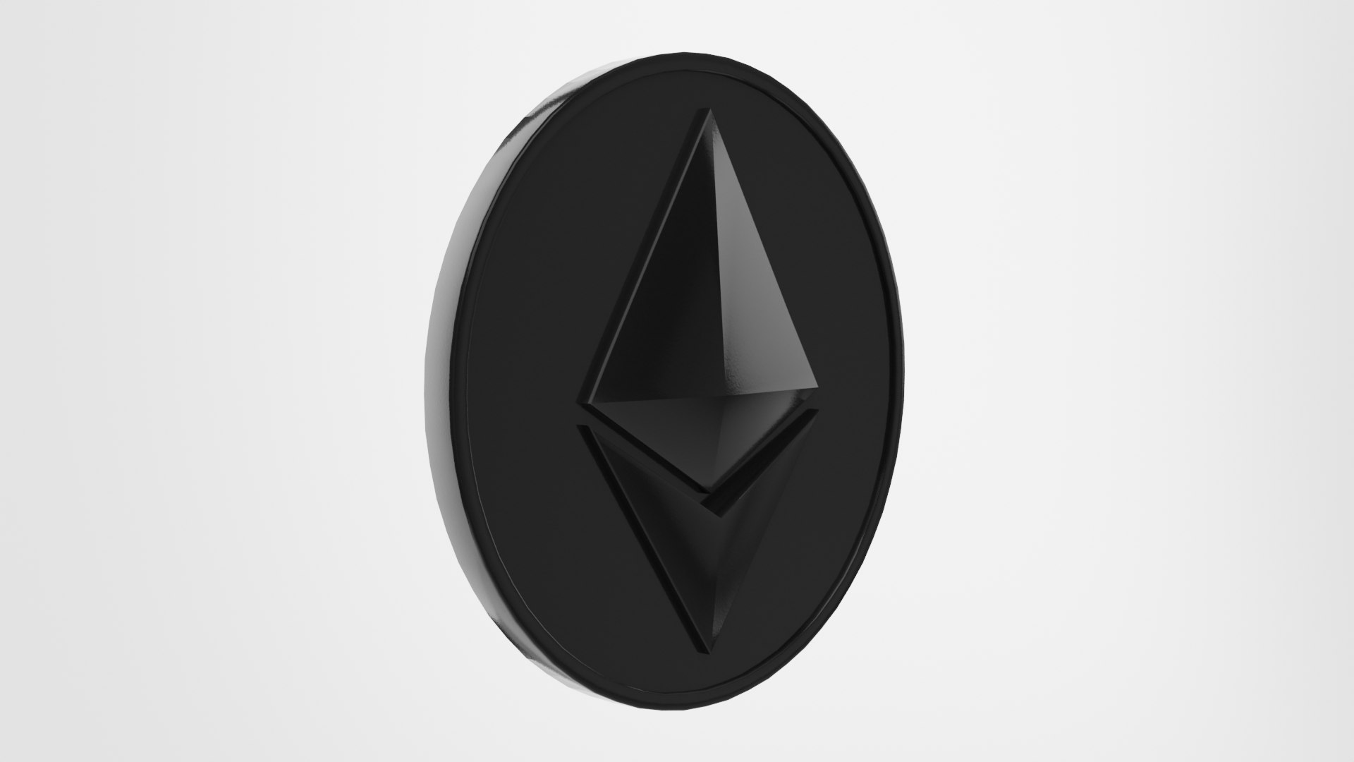 Ethereum Coin Low-poly Dark 3D Model - TurboSquid 1853413