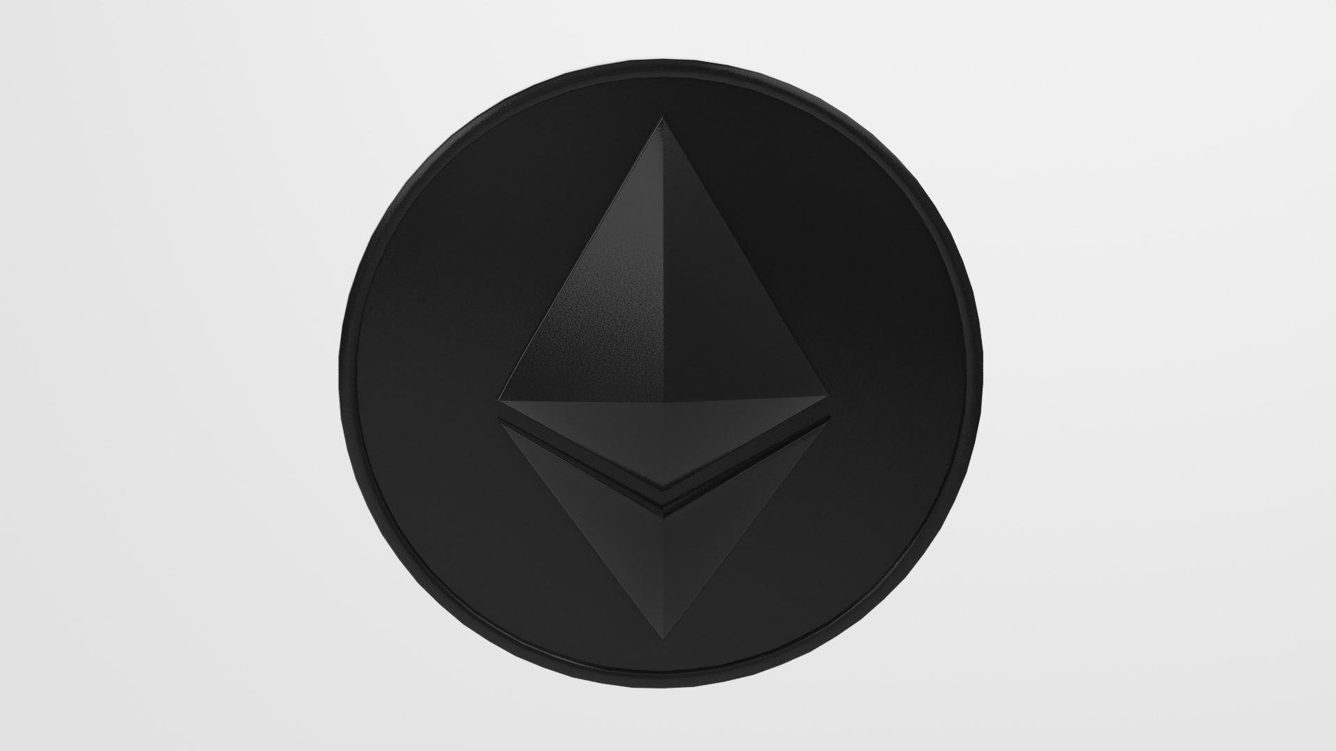 Ethereum Coin Low-poly Dark 3D Model - TurboSquid 1853413