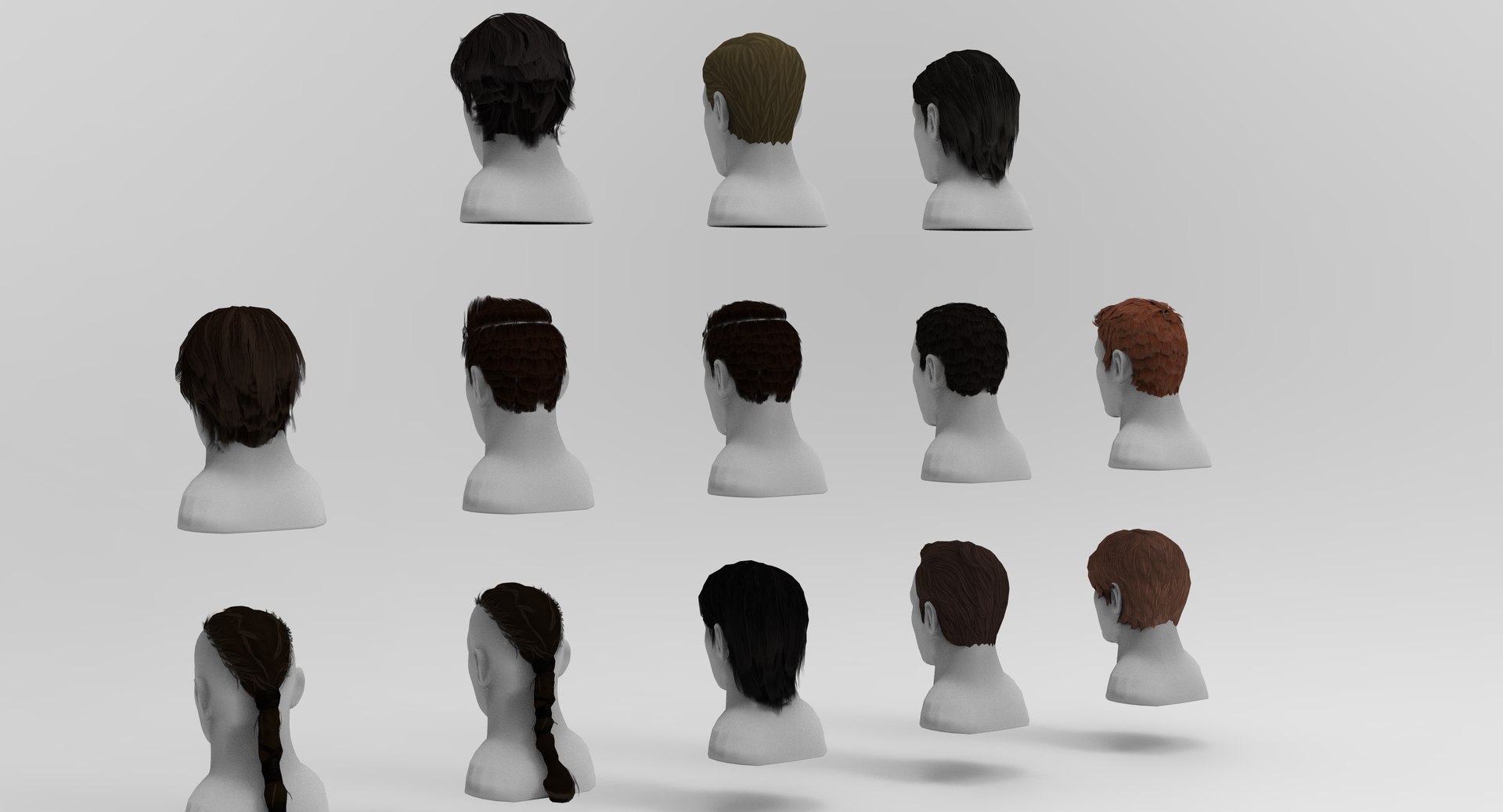 Men Hair AR VR Lowpoly Model - TurboSquid 1797605