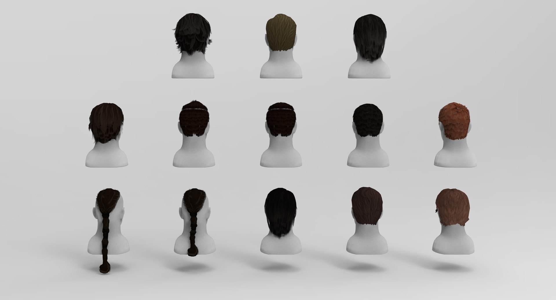 Men Hair AR VR Lowpoly Model - TurboSquid 1797605