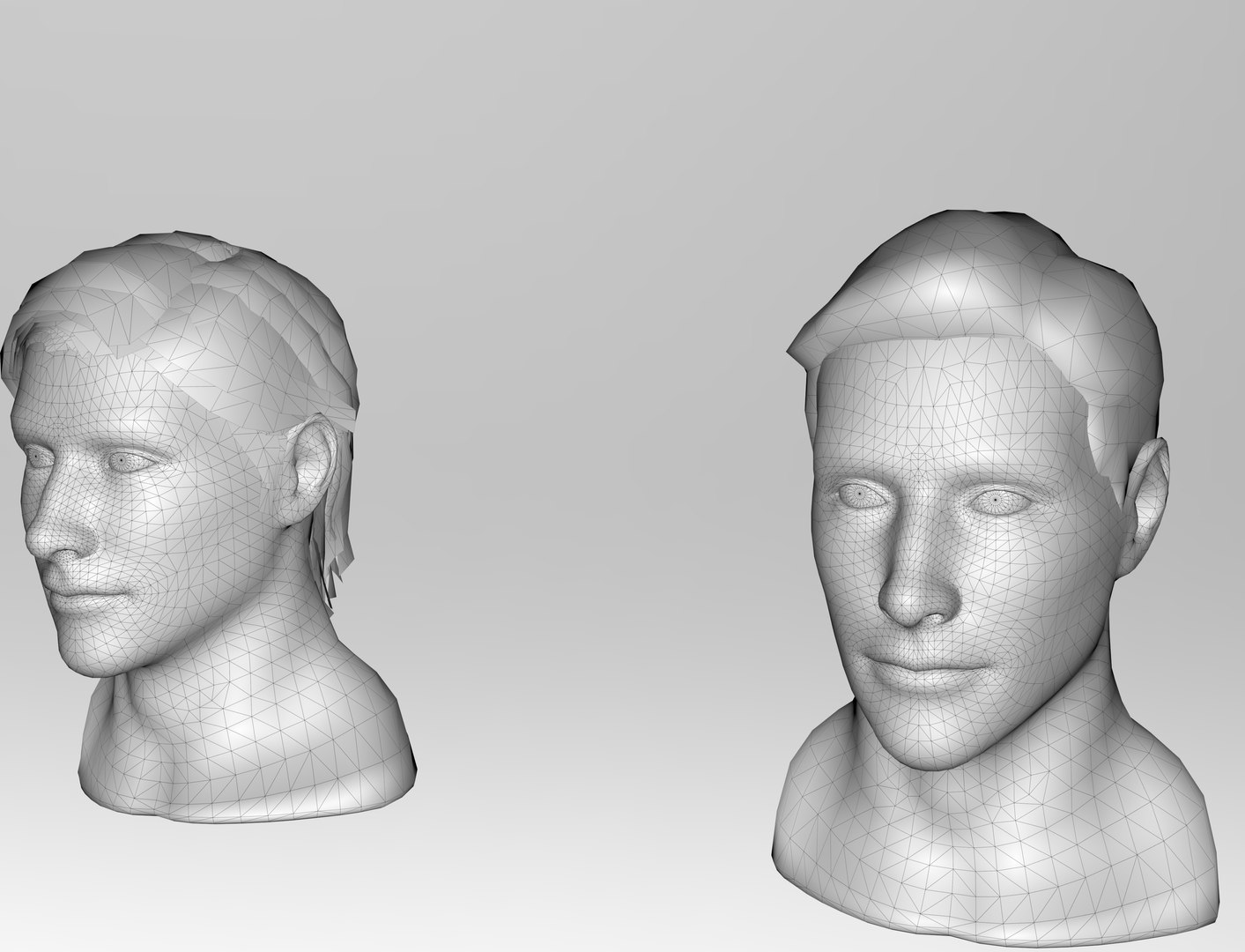 Men Hair AR VR Lowpoly Model - TurboSquid 1797605