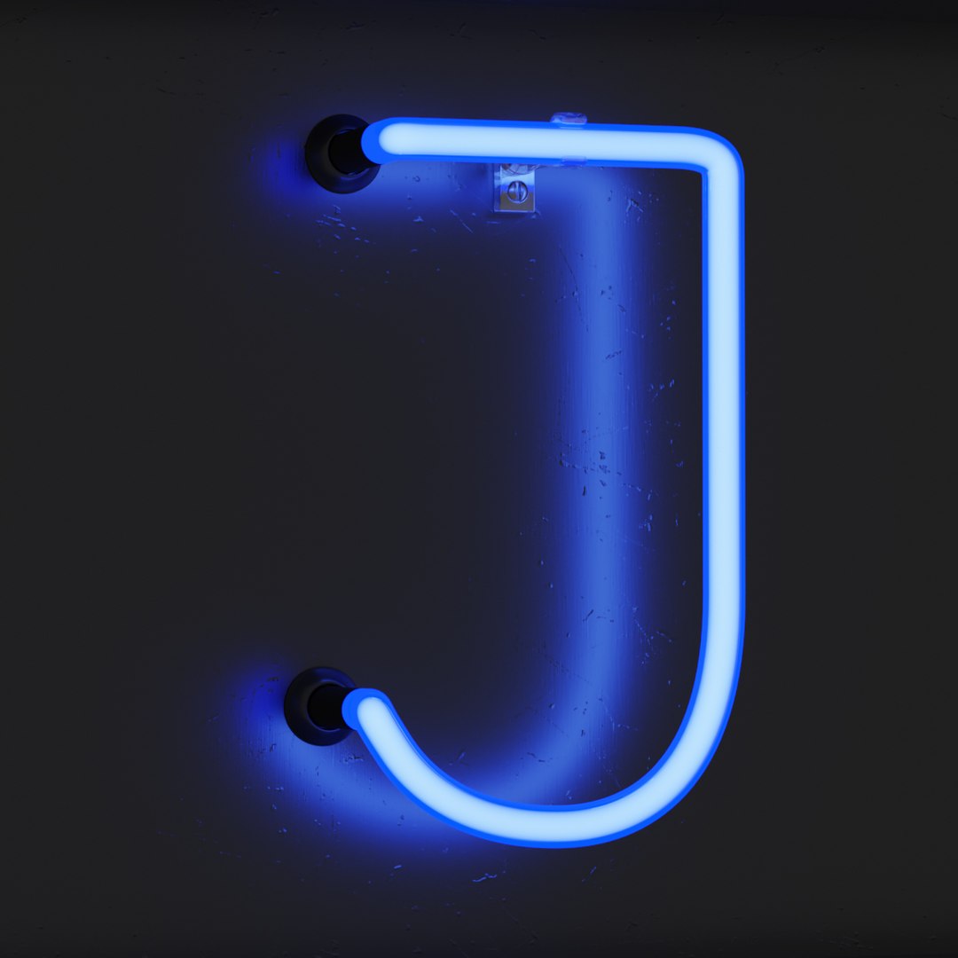Neon J 3D Model - TurboSquid 1914114