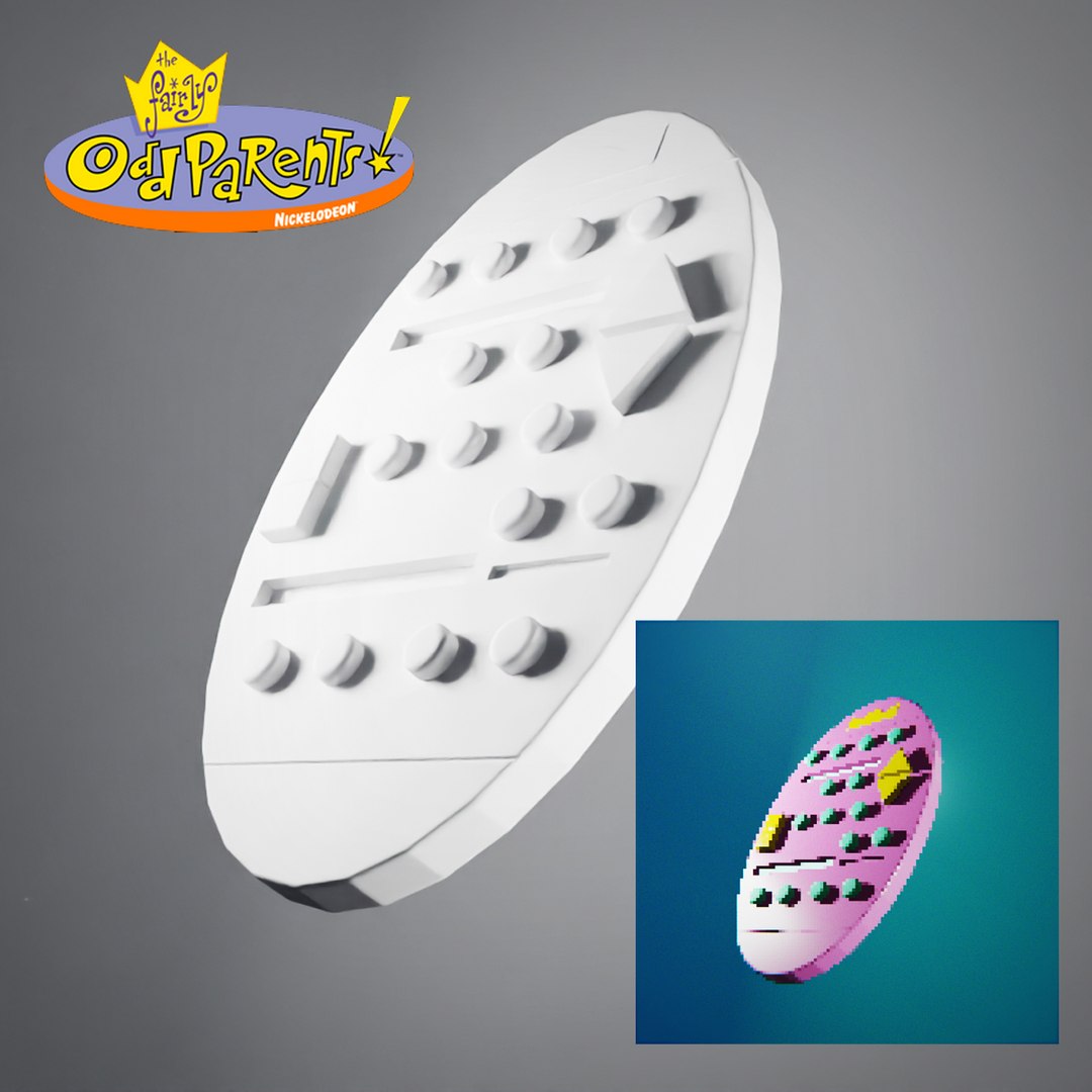 3D модель fairly oddparents tv remote magic controller - TurboSquid 1958624
