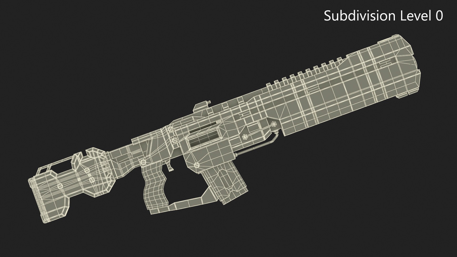 3D Model Futuristic Military Assault Rifle Red - TurboSquid 2194198
