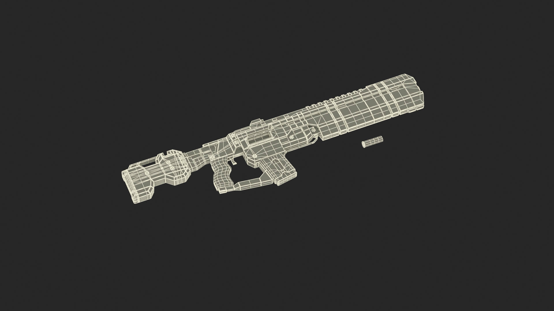 3D Model Futuristic Military Assault Rifle Red - TurboSquid 2194198