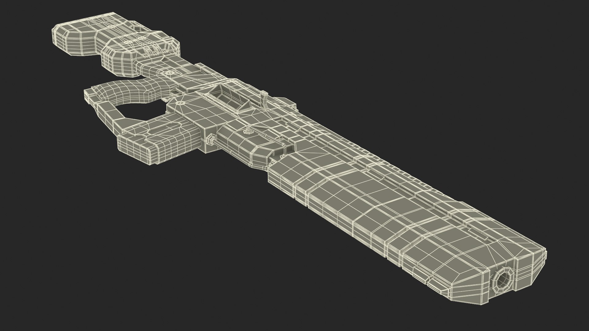 3D Model Futuristic Military Assault Rifle Red - TurboSquid 2194198