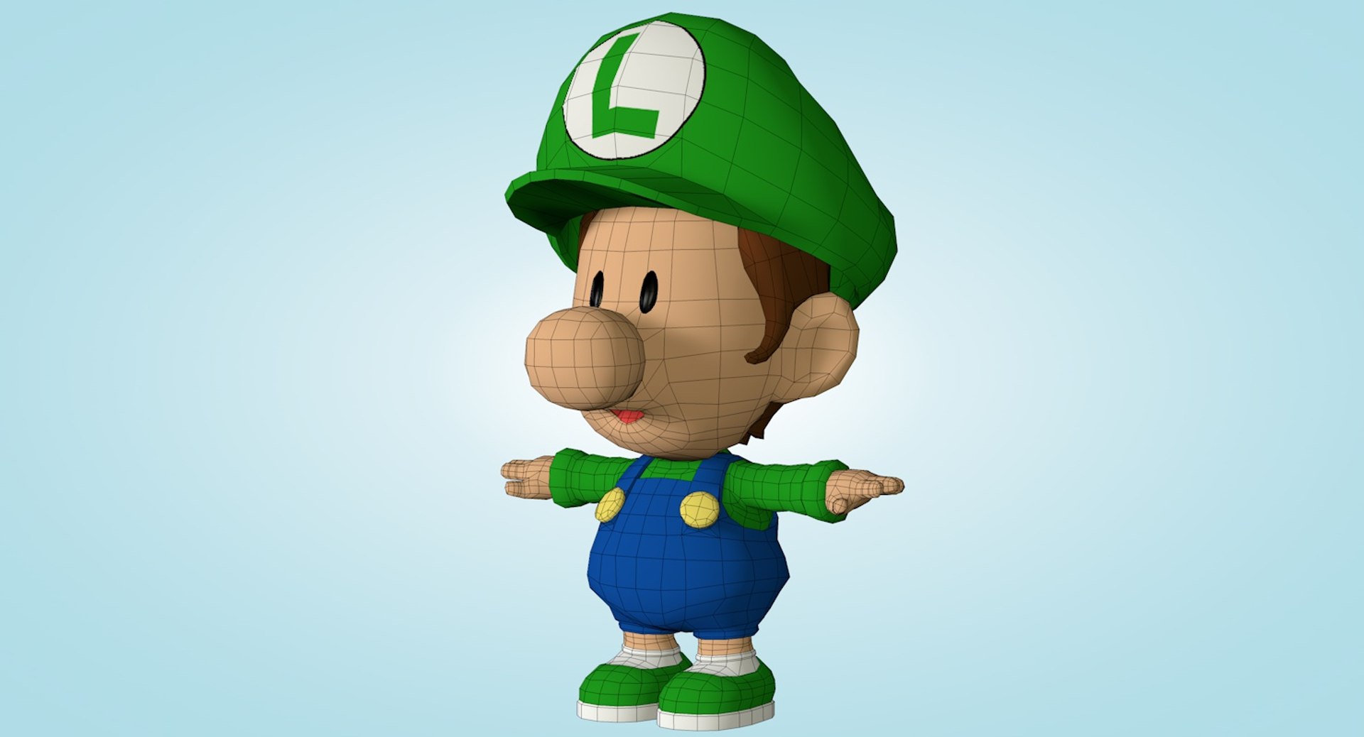3d characters mario bros model
