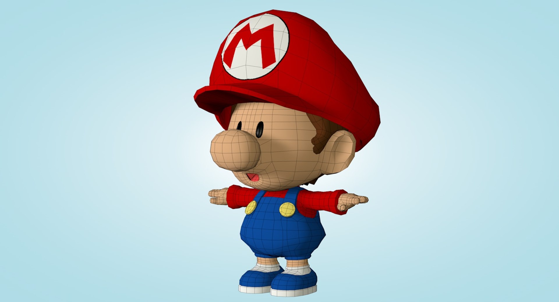 3d characters mario bros model