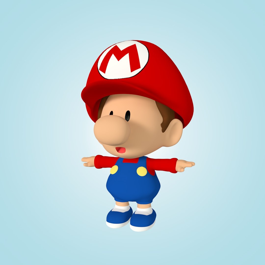 3d Characters Mario Bros Model