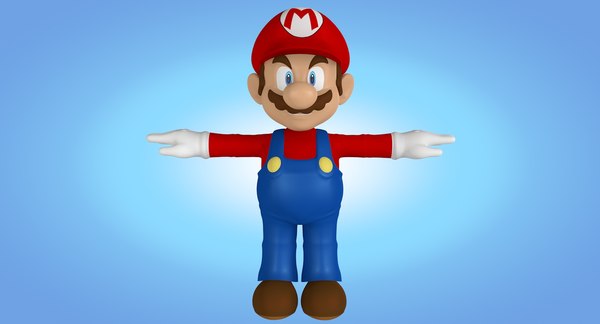 3d characters mario bros model