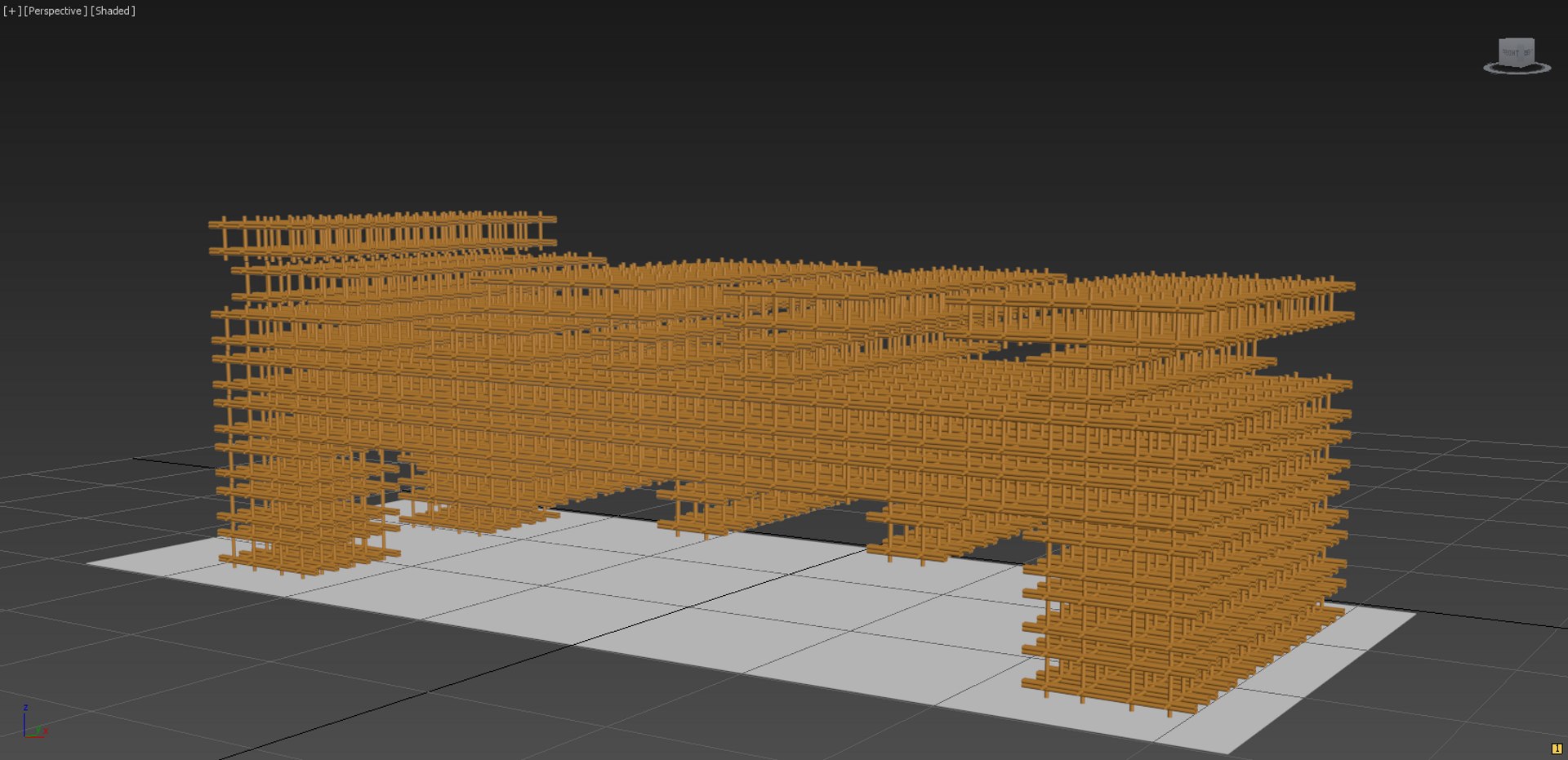 3d model bamboo structure