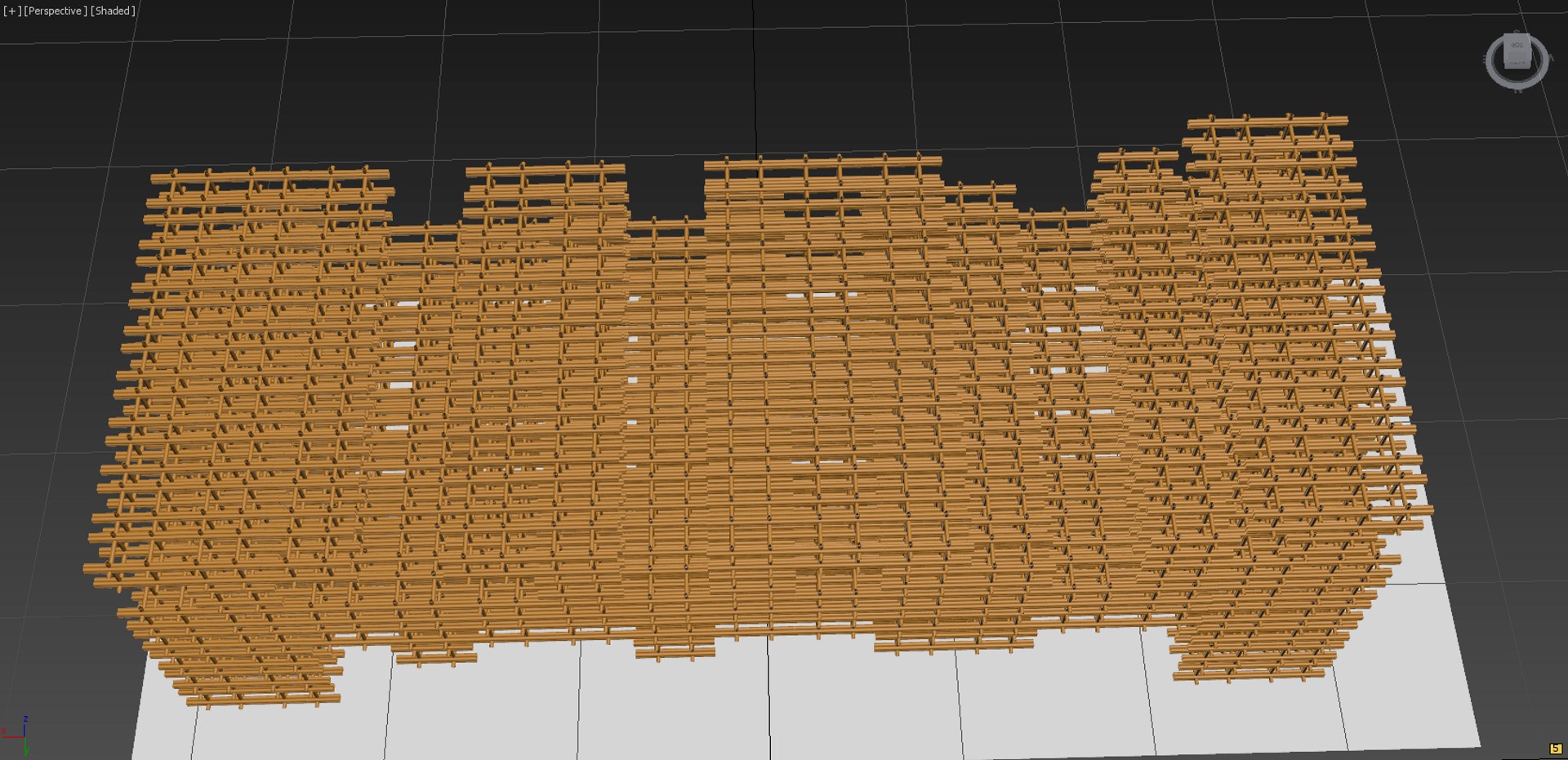 3d model bamboo structure
