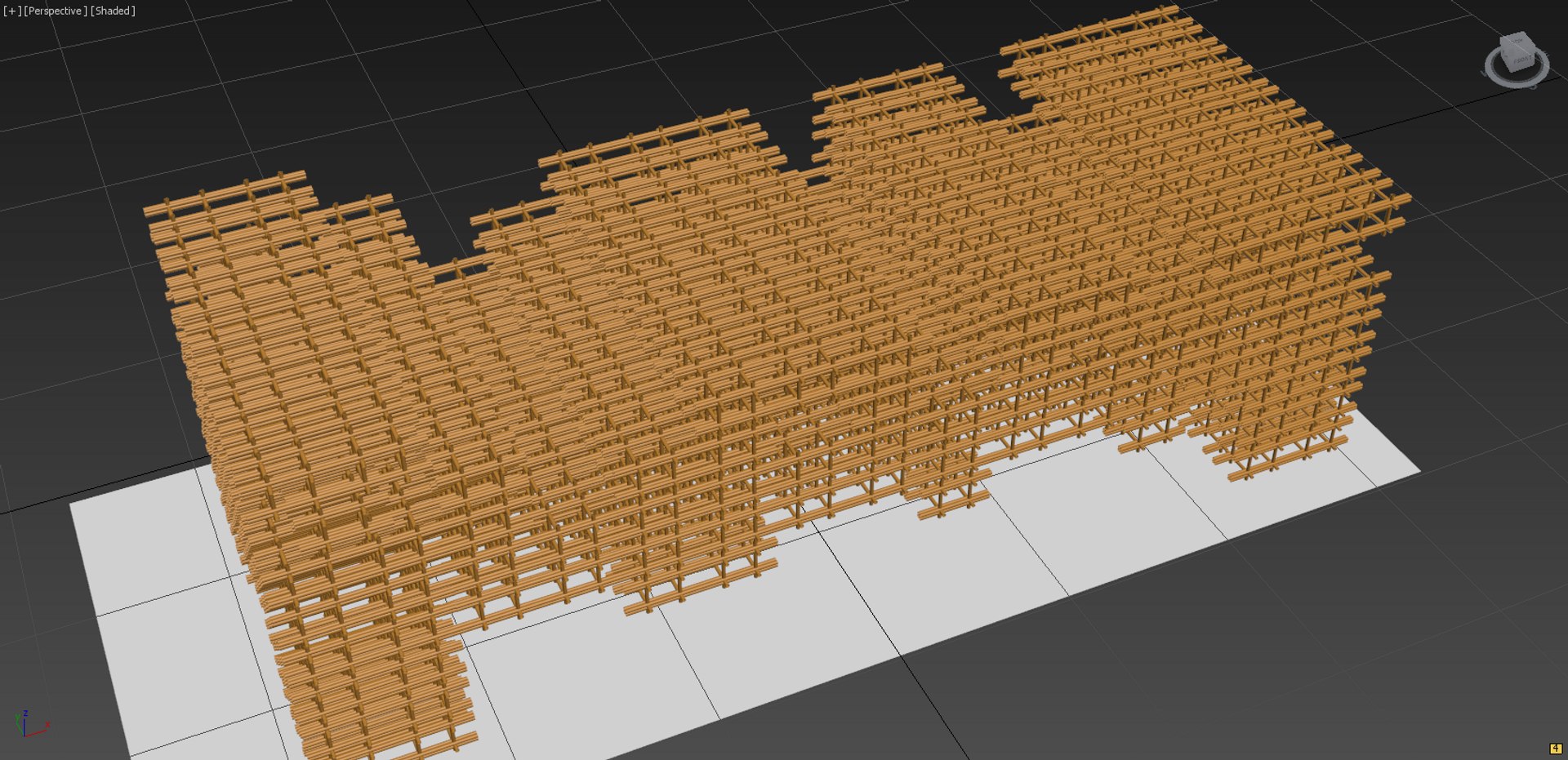 3d model bamboo structure