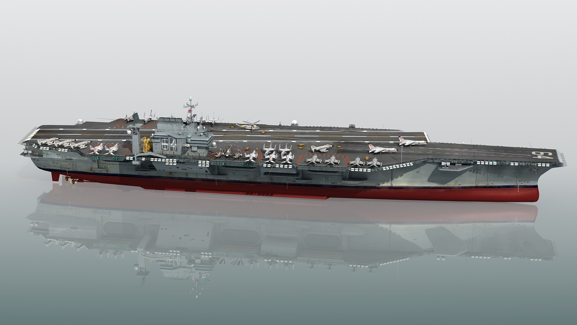 3D USS Constellation CV-64 model - TurboSquid 2066500