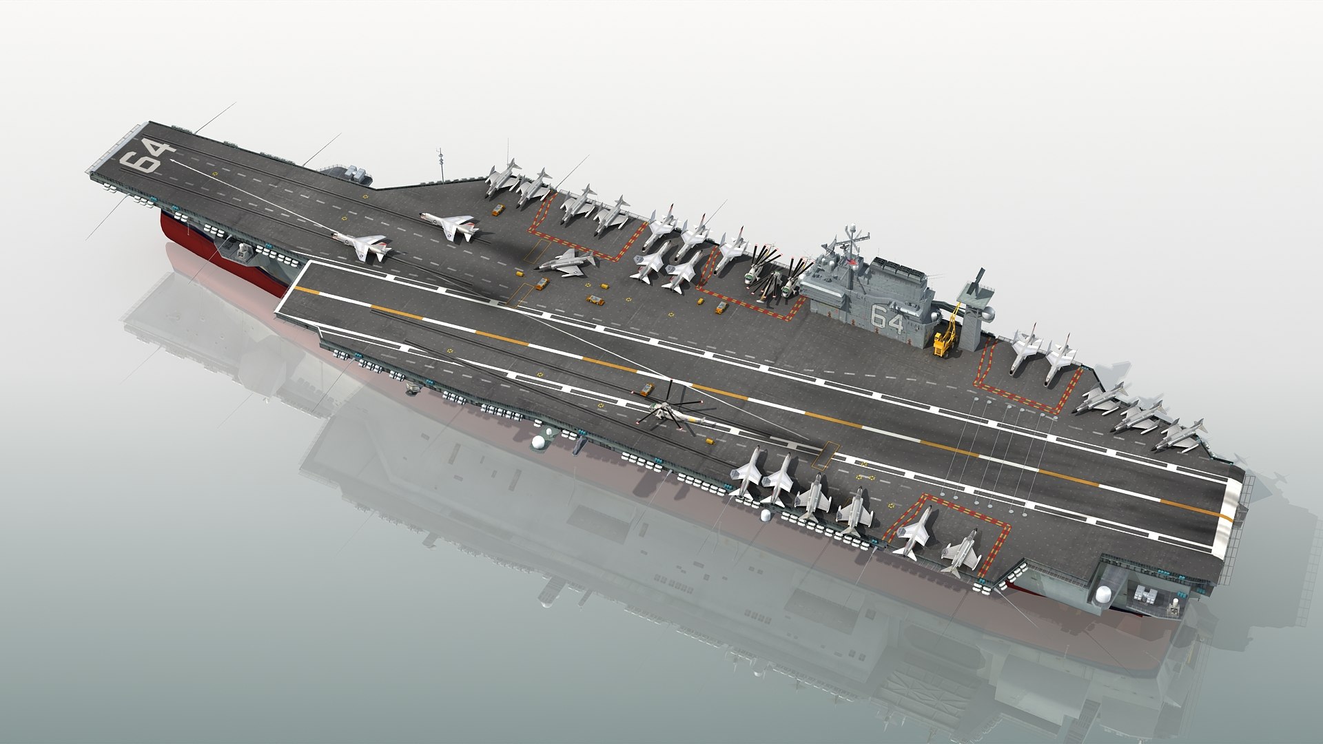 3D USS Constellation CV-64 model - TurboSquid 2066500