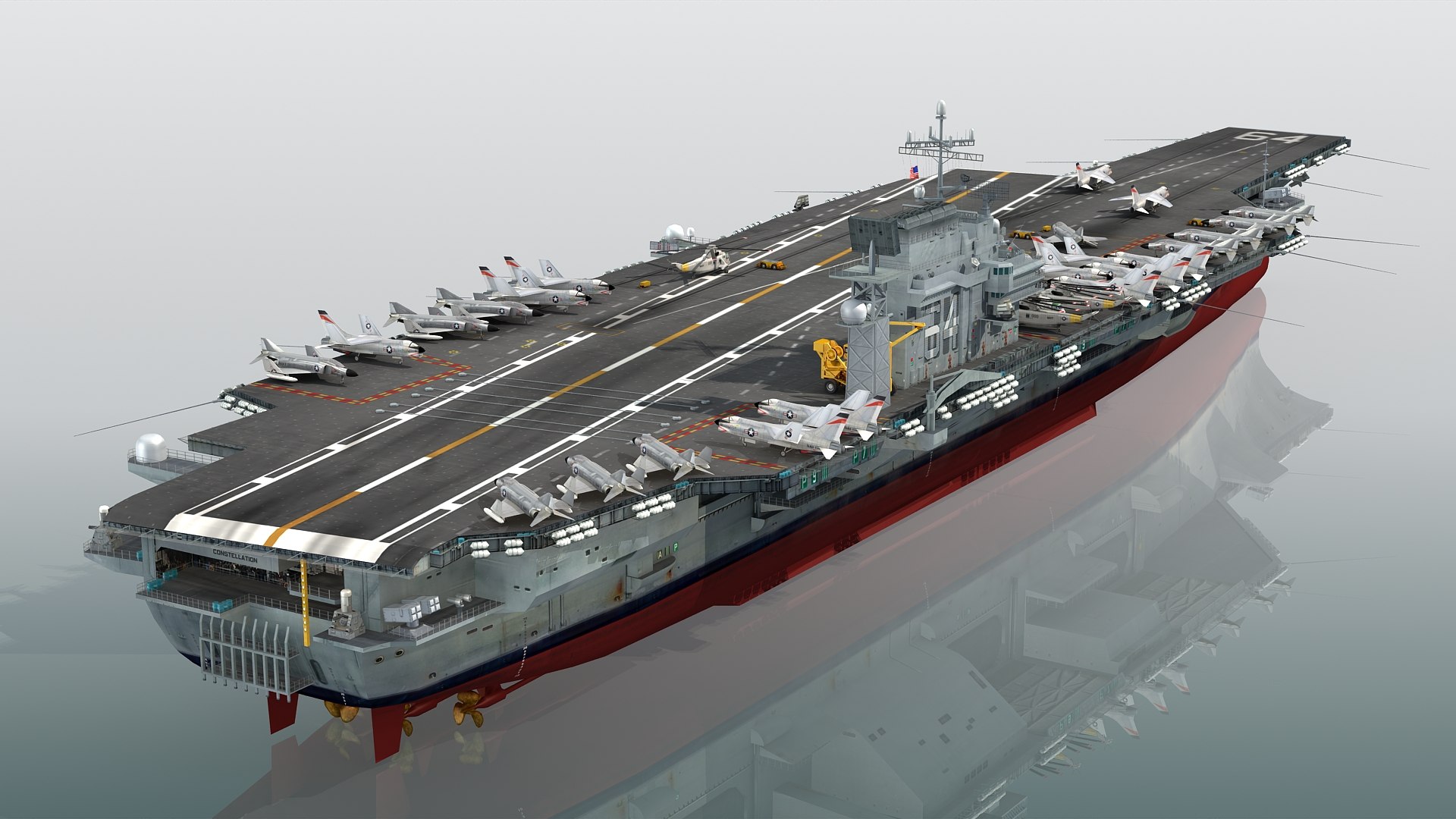 3D USS Constellation CV-64 model - TurboSquid 2066500