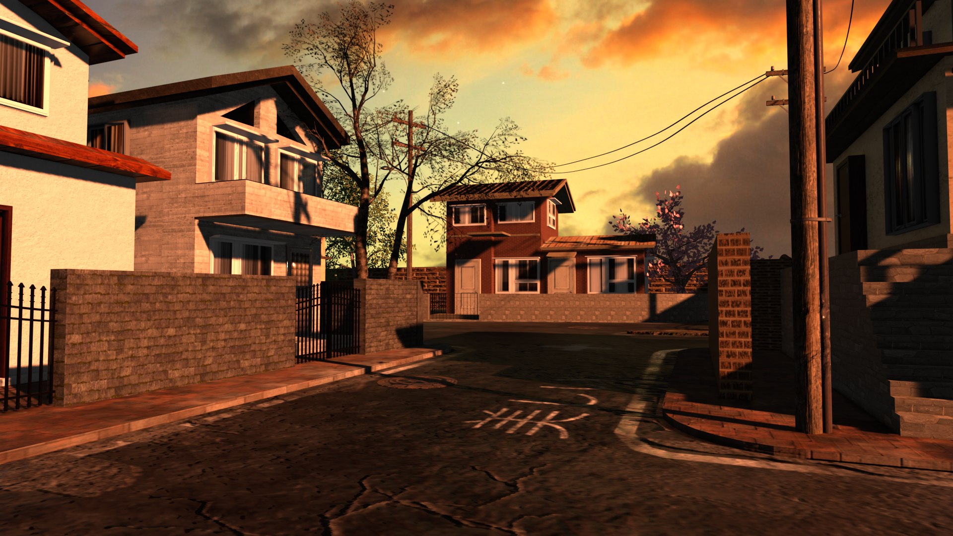 3D Japanese Residential Japanese Neighborhood - TurboSquid 2170828