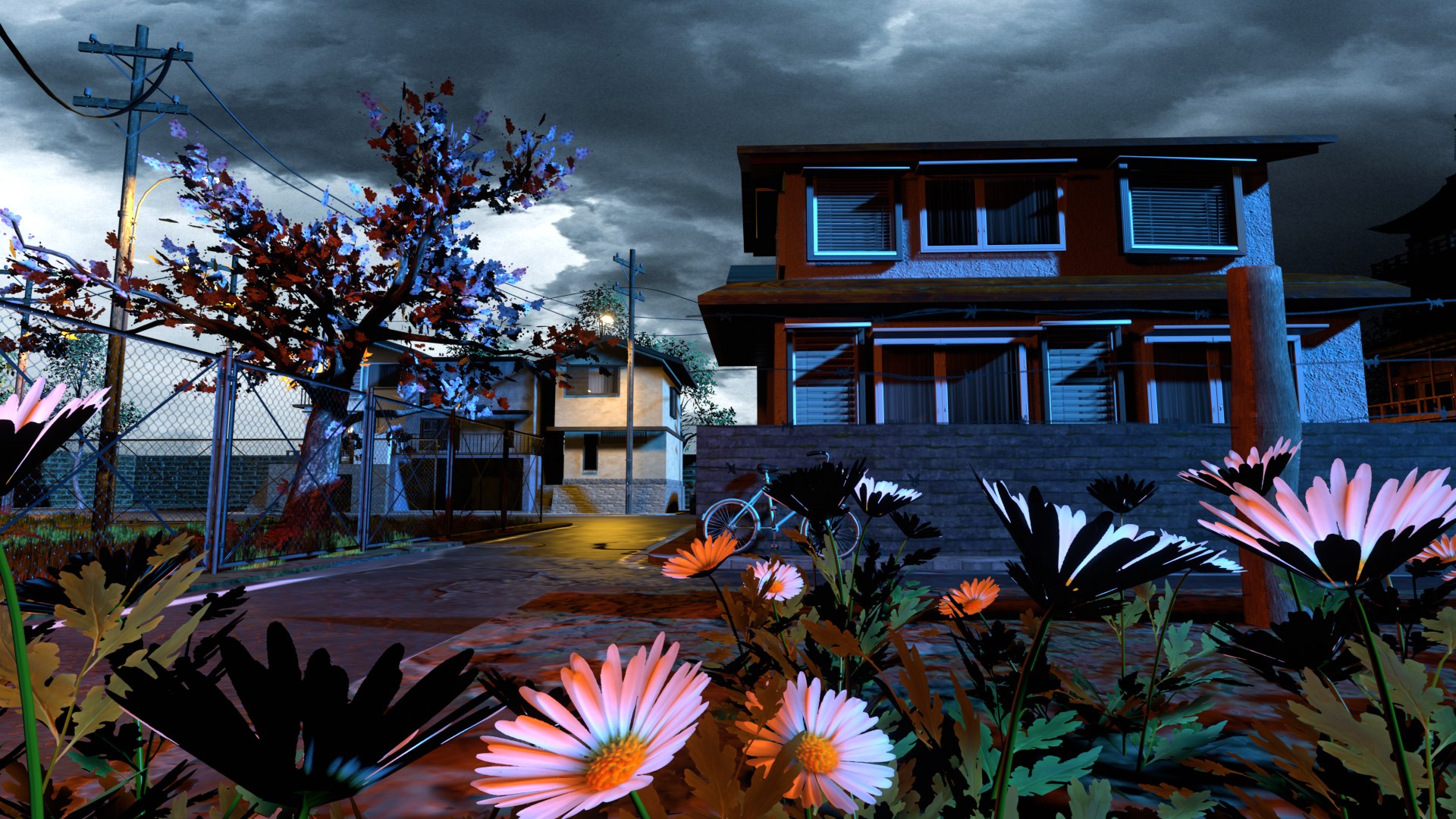 3D Japanese Residential Japanese Neighborhood - TurboSquid 2170828