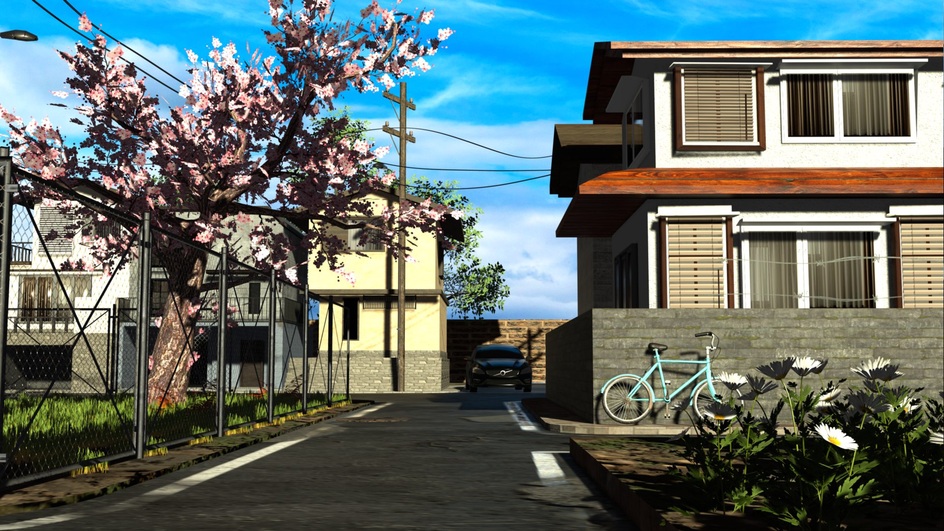 3D Japanese Residential Japanese Neighborhood - TurboSquid 2170828