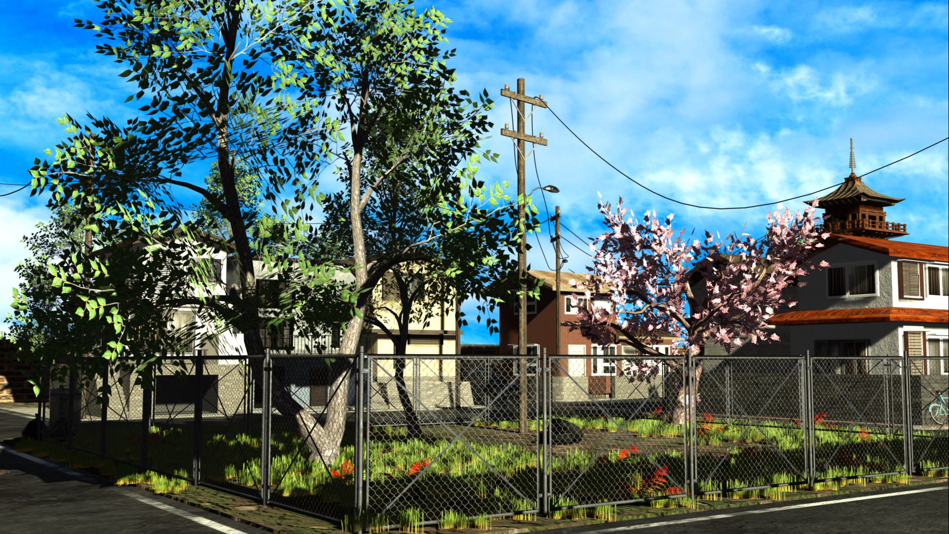 3D Japanese Residential Japanese Neighborhood - TurboSquid 2170828