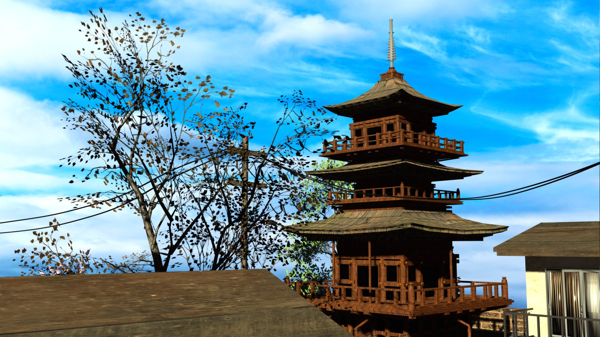 3D Japanese Residential Japanese Neighborhood - TurboSquid 2170828