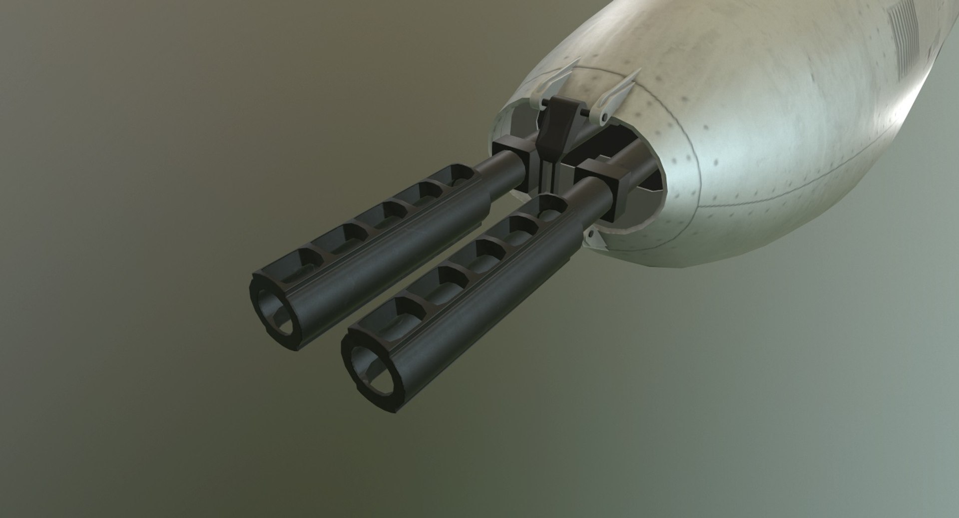 Gun Pod Upk-23-250 3D Model - TurboSquid 1383253