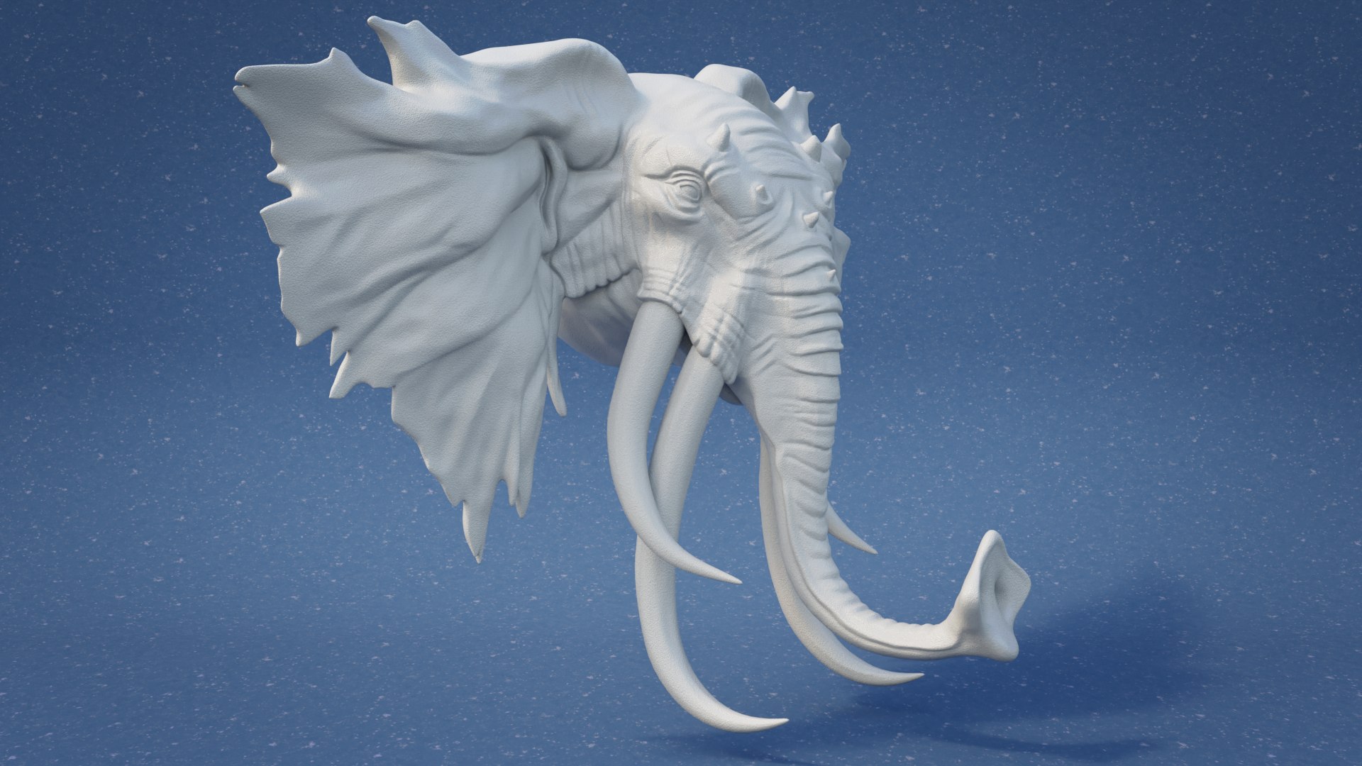 Elephant Head Wall Mount 3D - TurboSquid 2222031