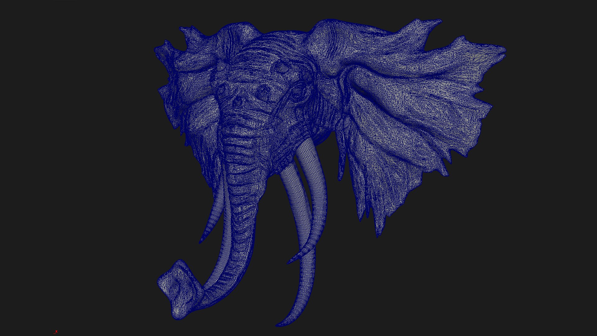 Elephant Head Wall Mount 3D - TurboSquid 2222031