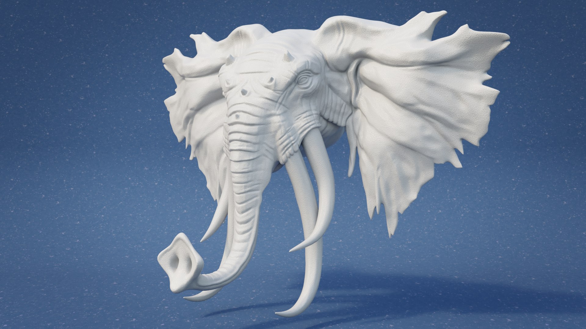 Elephant Head Wall Mount 3D - TurboSquid 2222031