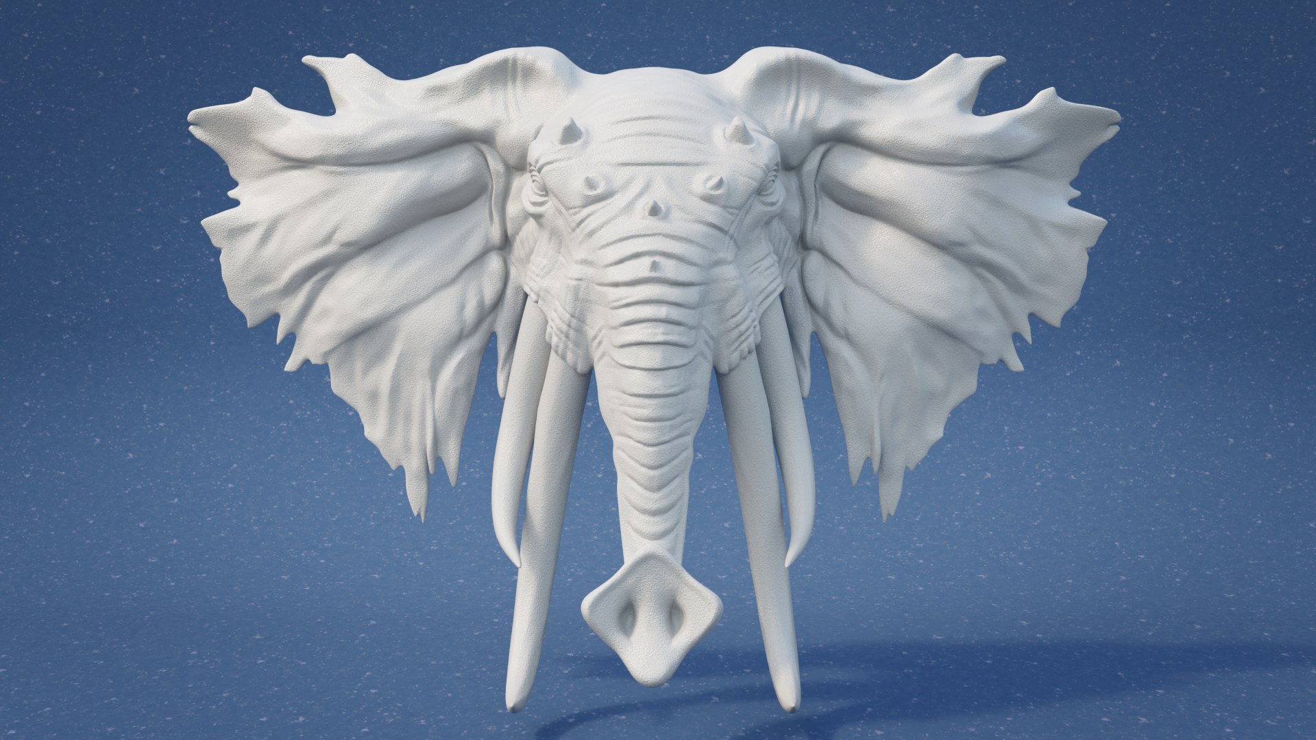 Elephant Head Wall Mount 3D - TurboSquid 2222031