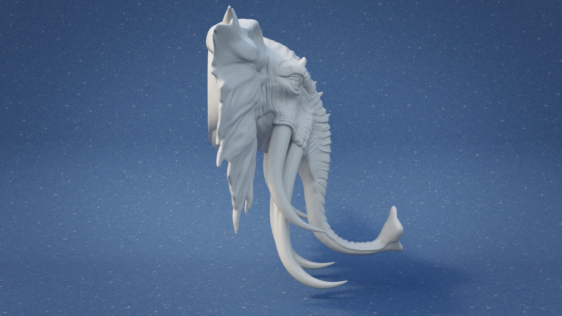 Elephant Head Wall Mount 3D - TurboSquid 2222031