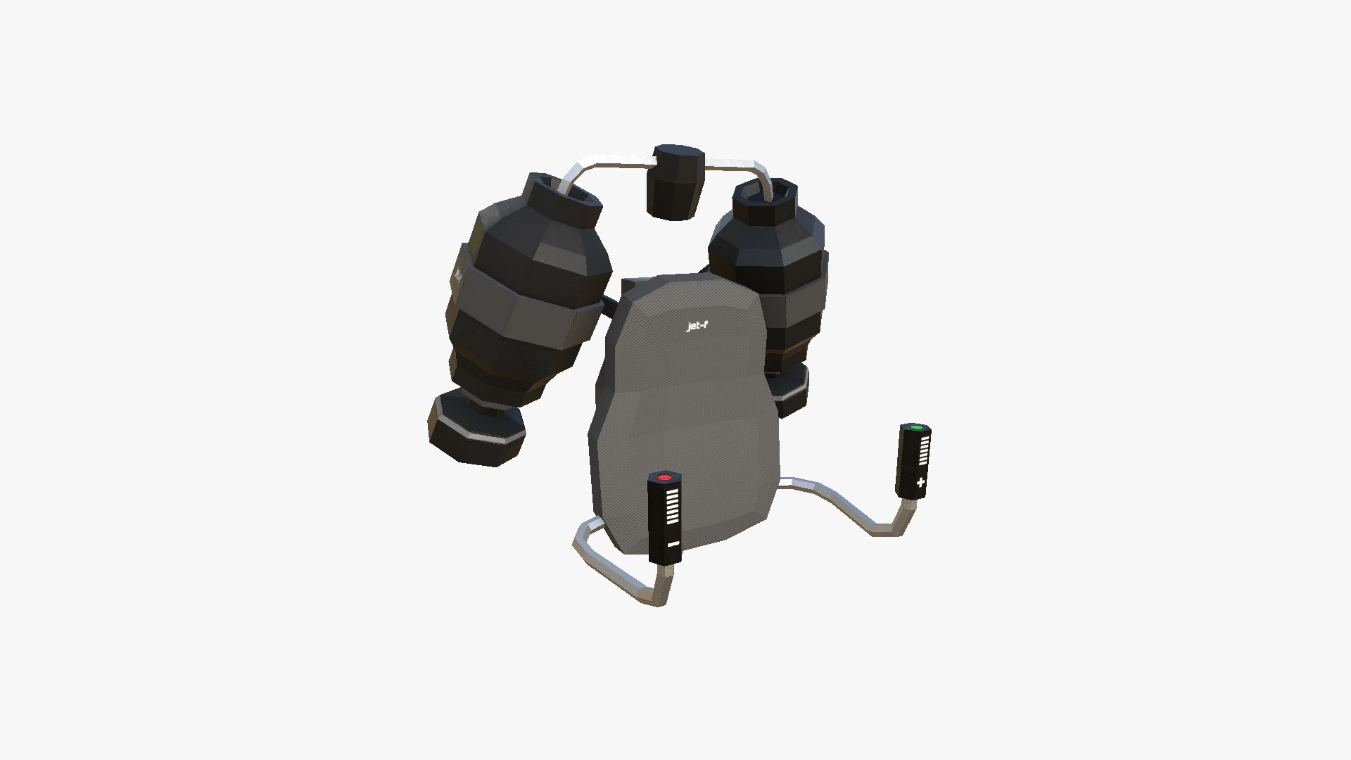 3D Model Jetpack Low Poly F04 - SciFi Character Design - TurboSquid 2255469