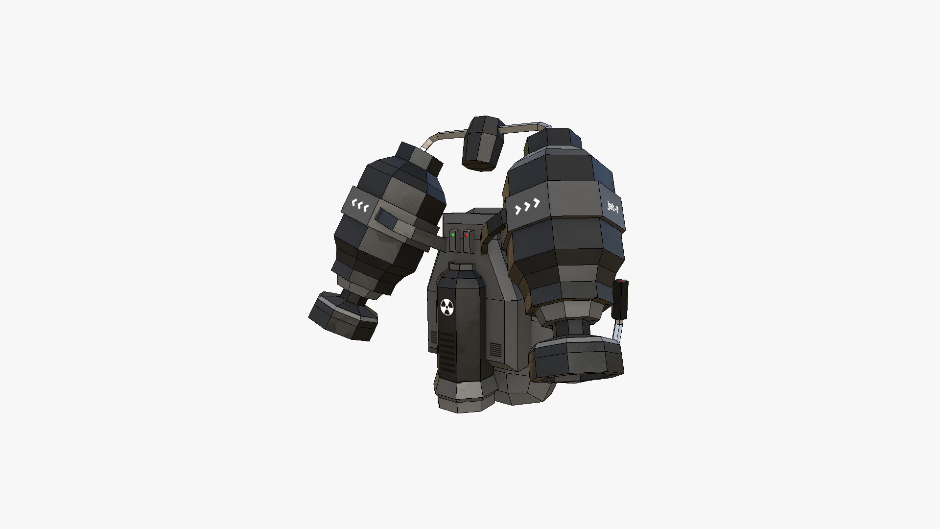 3D Model Jetpack Low Poly F04 - SciFi Character Design - TurboSquid 2255469
