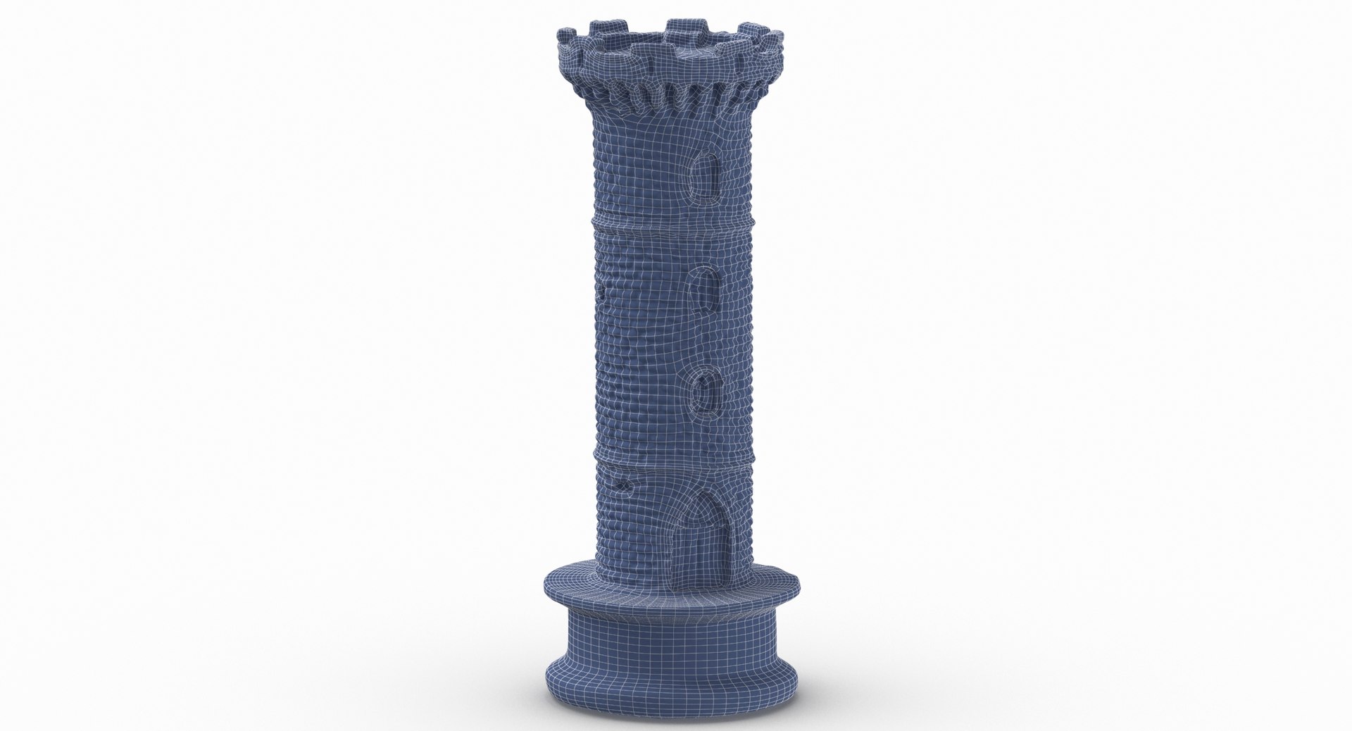 3D chess piece rook black model - TurboSquid 1445996