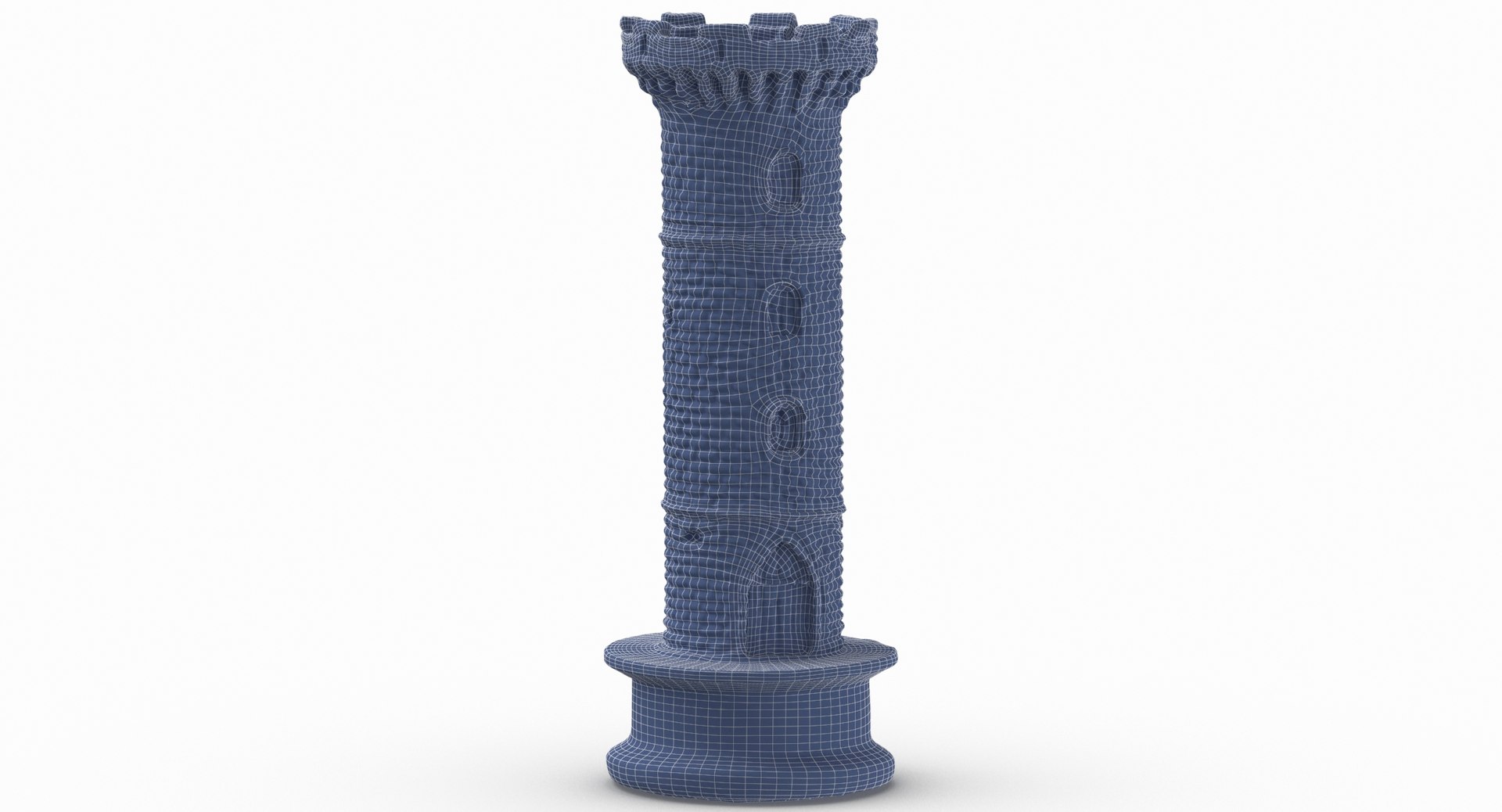 3D chess piece rook black model - TurboSquid 1445996