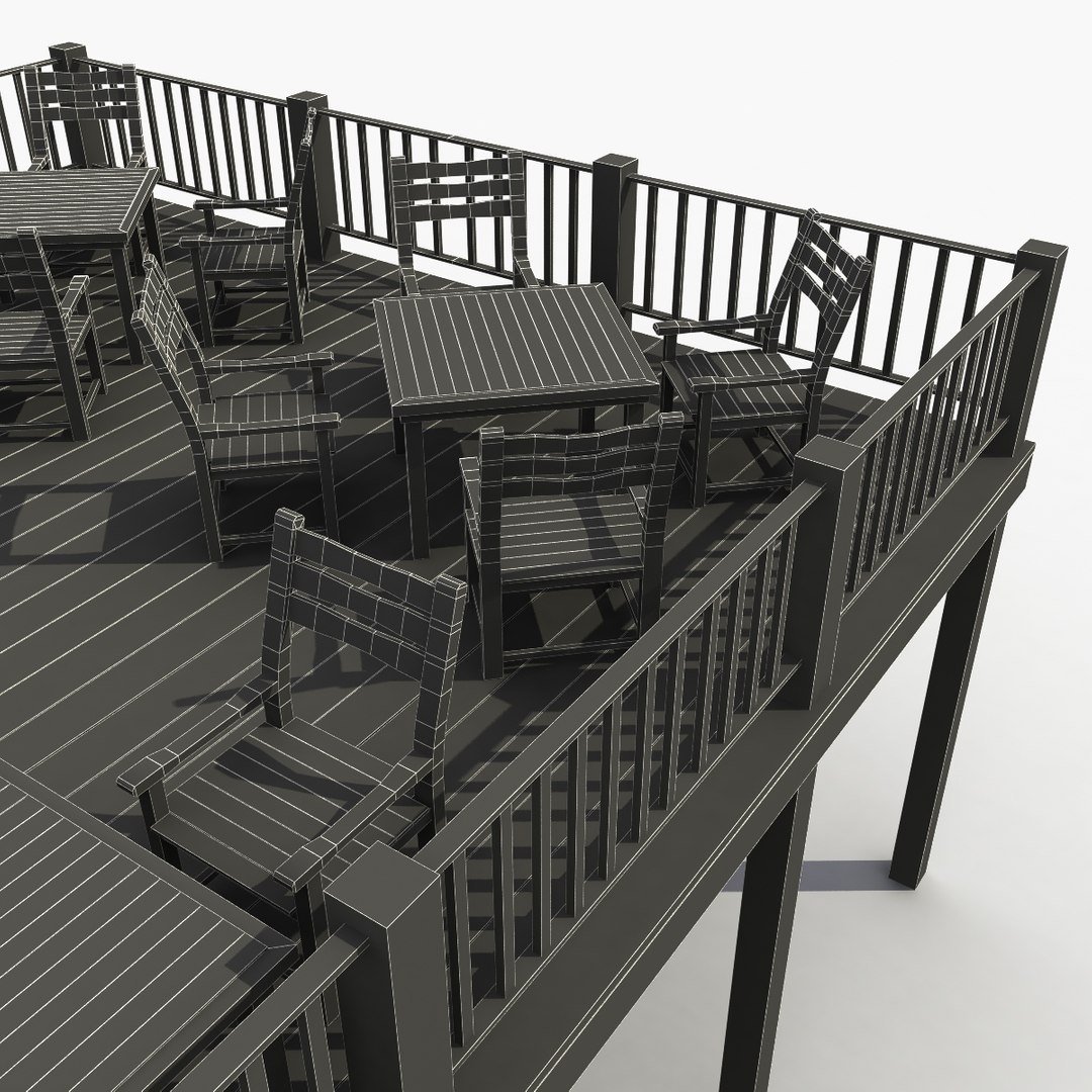 3d Terrace 2 Model