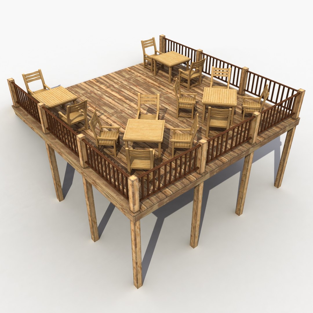 3d Terrace 2 Model