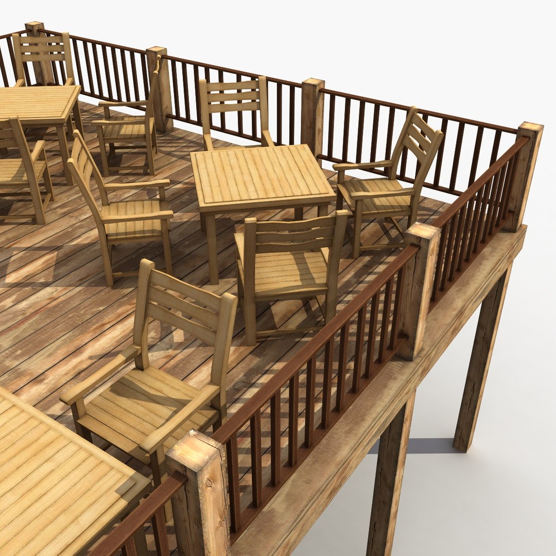 3d Terrace 2 Model