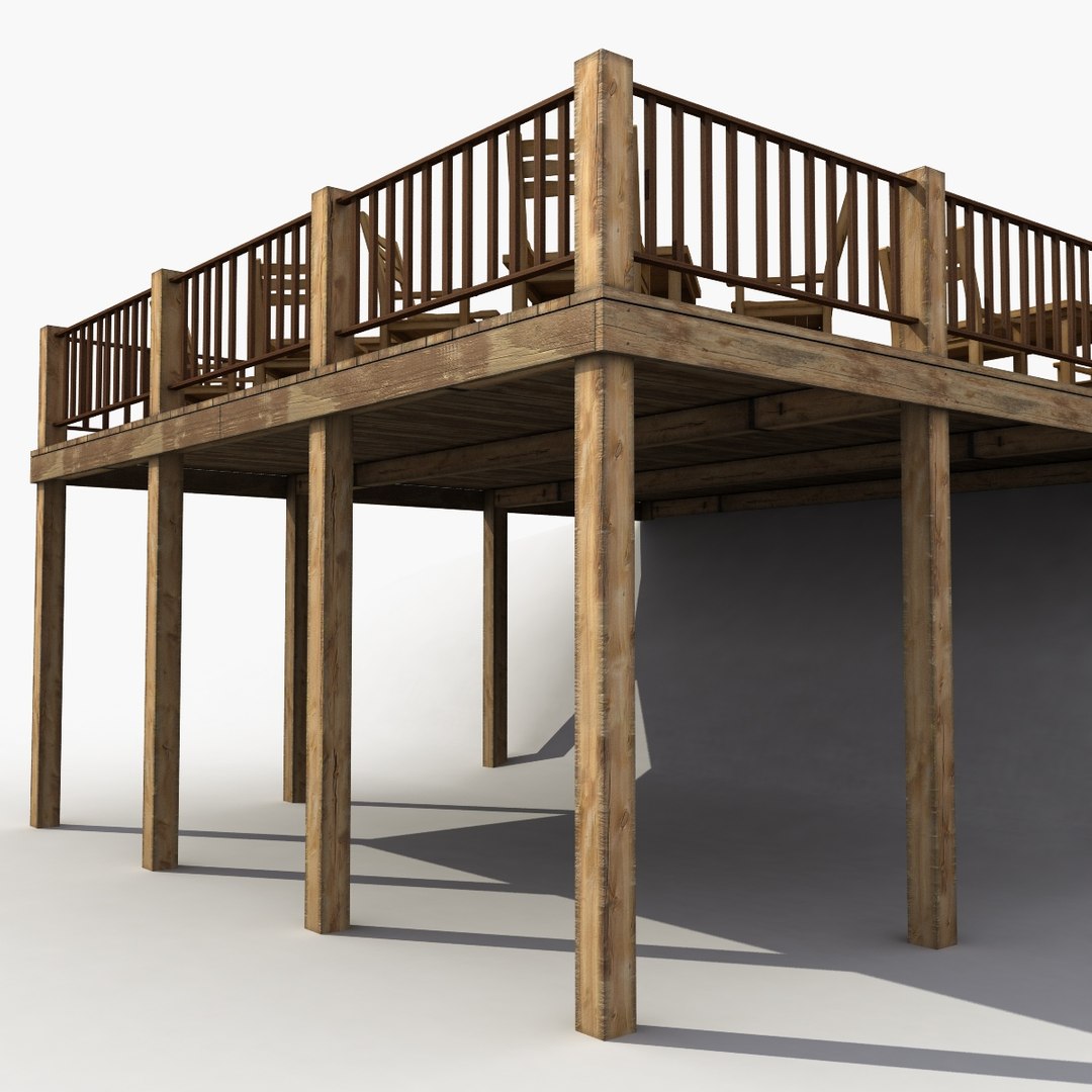 3d Terrace 2 Model