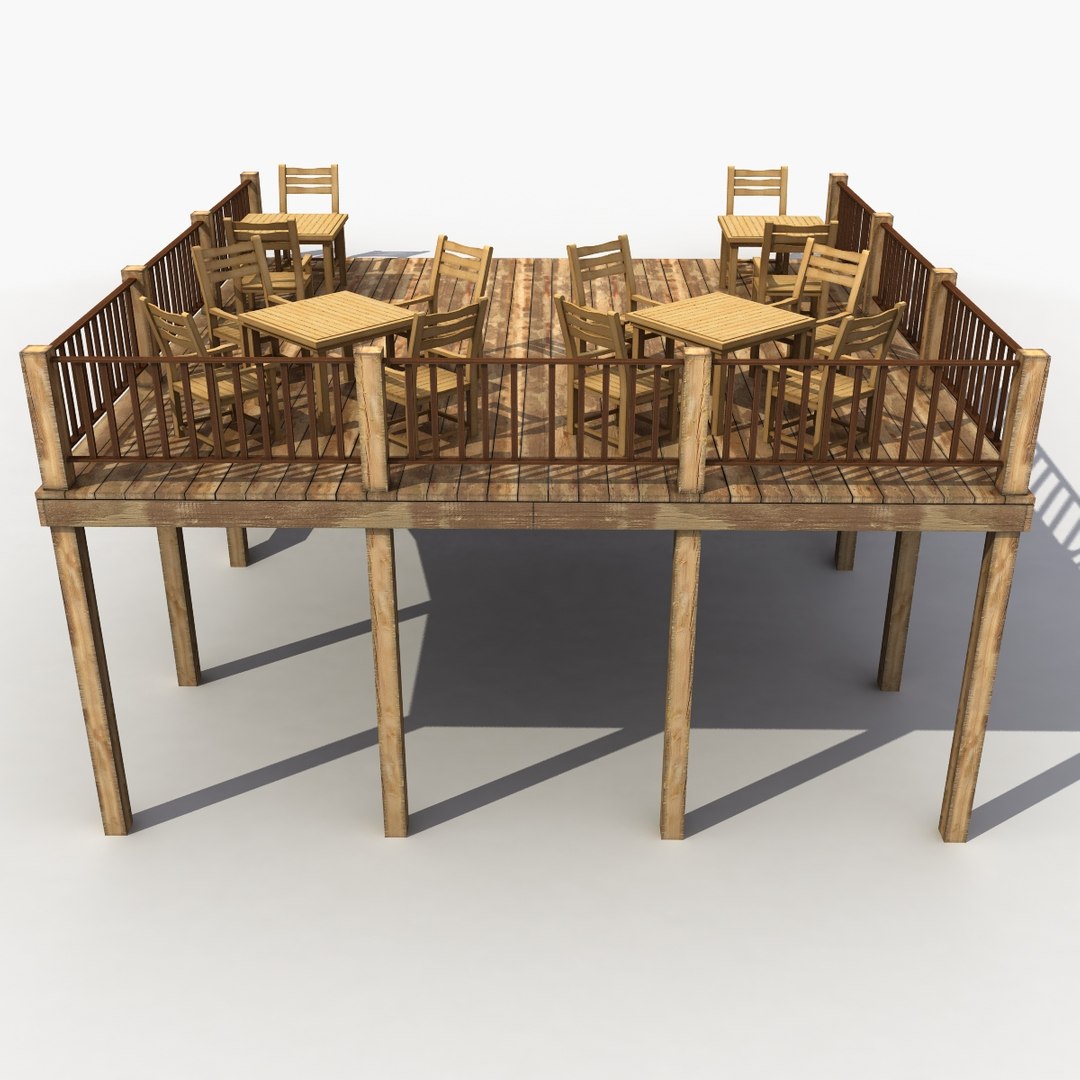 3d Terrace 2 Model
