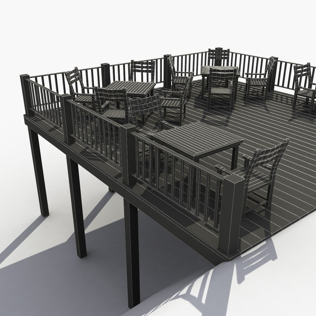 3d Terrace 2 Model