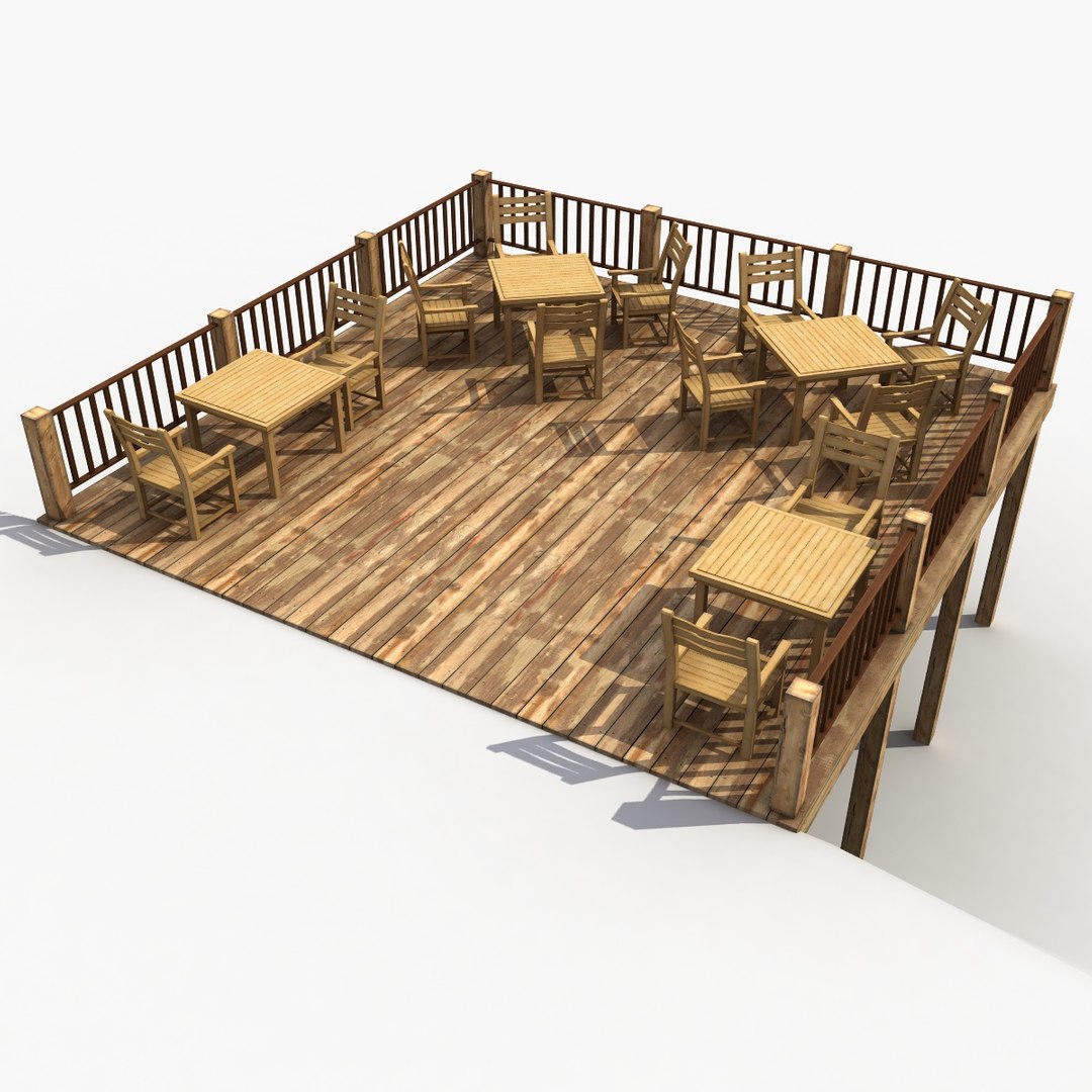 3d Terrace 2 Model