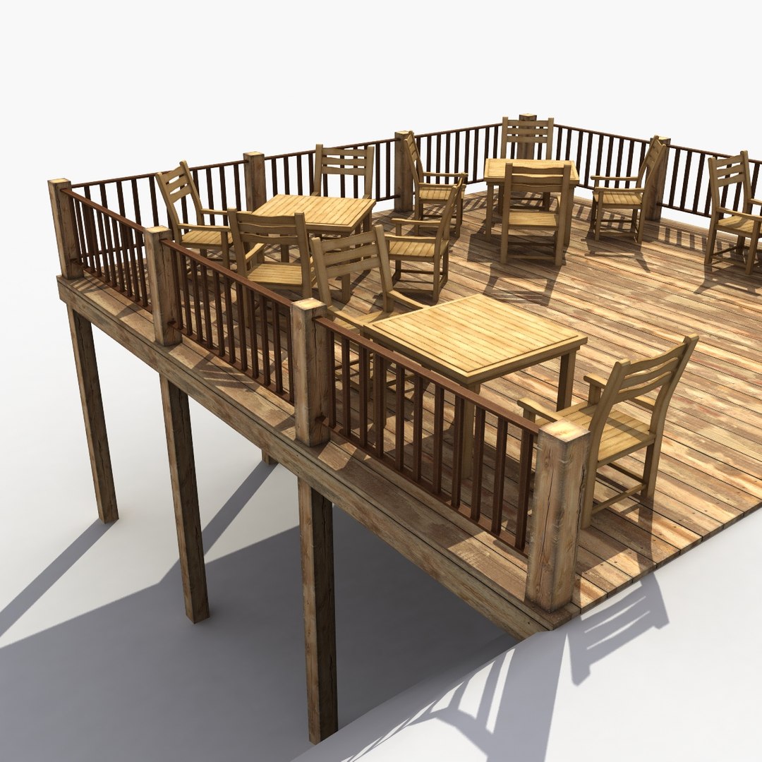 3d Terrace 2 Model