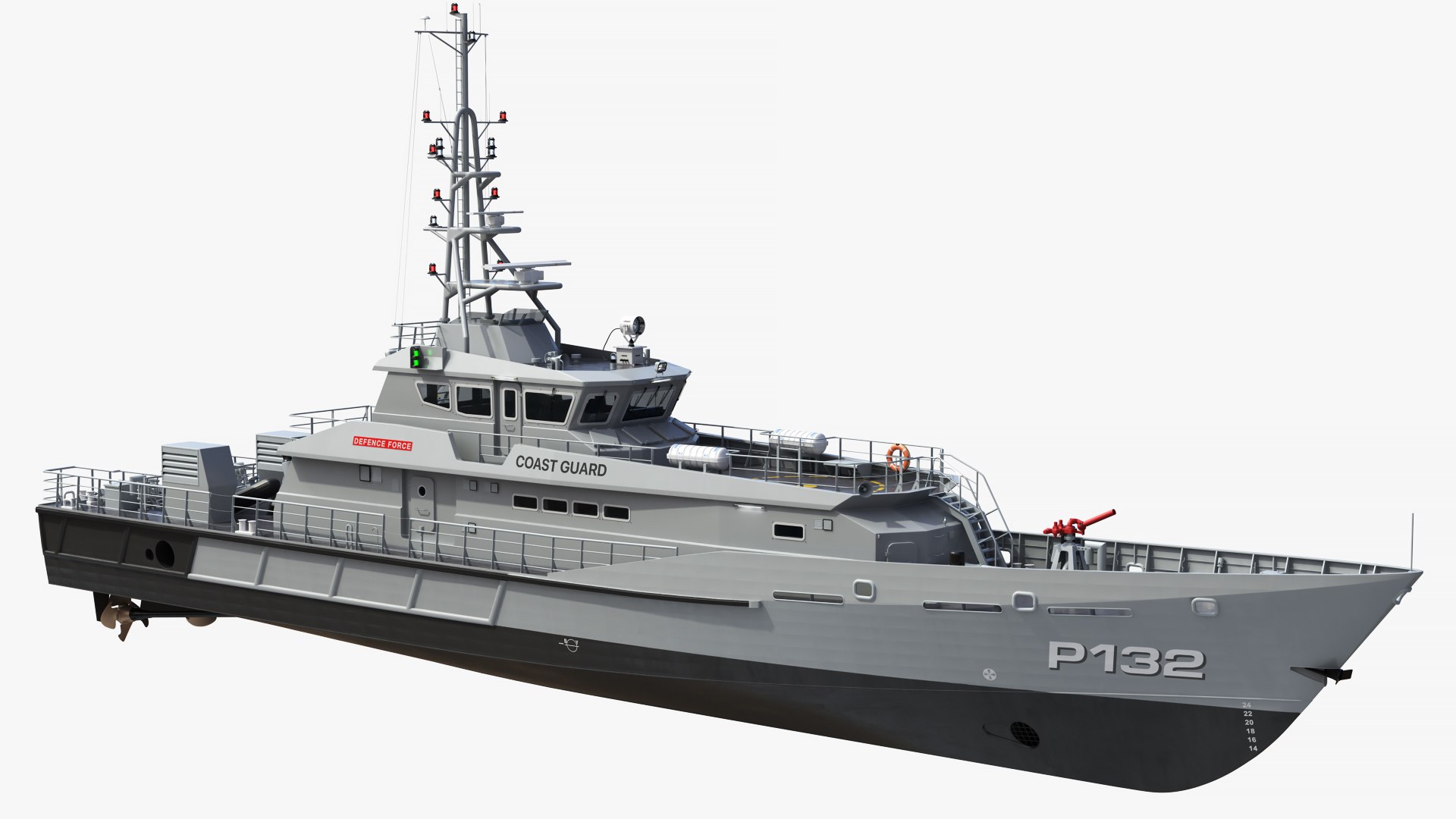 DAMEN Stan Patrol Vessel 4207 Coast Guard 3D Model - TurboSquid 2317965