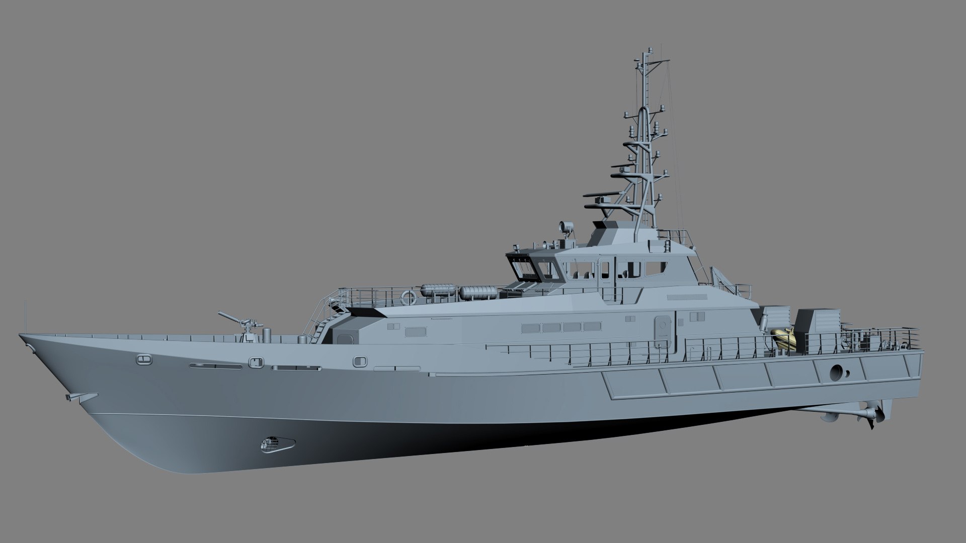 DAMEN Stan Patrol Vessel 4207 Coast Guard 3D Model - TurboSquid 2317965