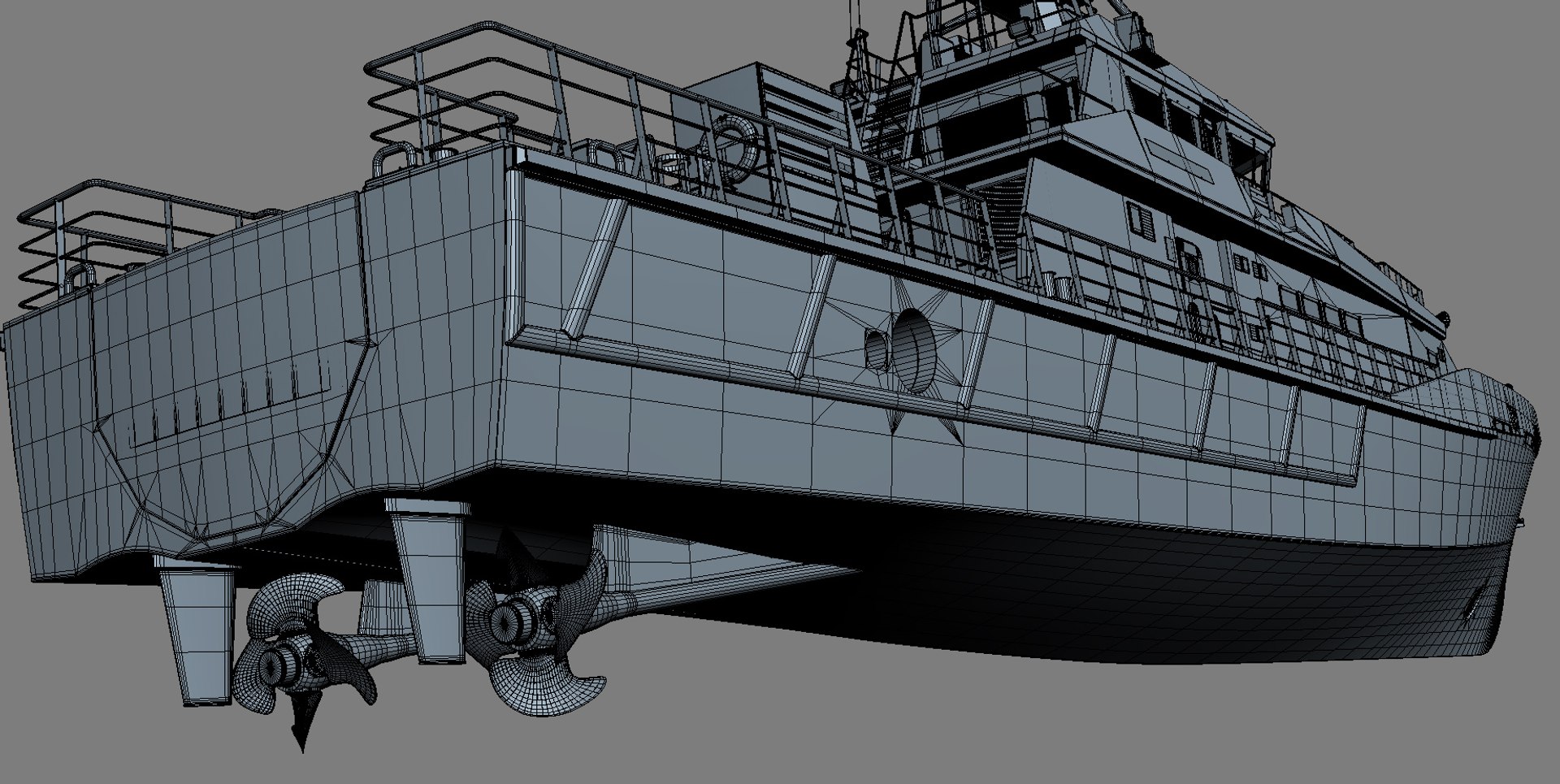 DAMEN Stan Patrol Vessel 4207 Coast Guard 3D Model - TurboSquid 2317965